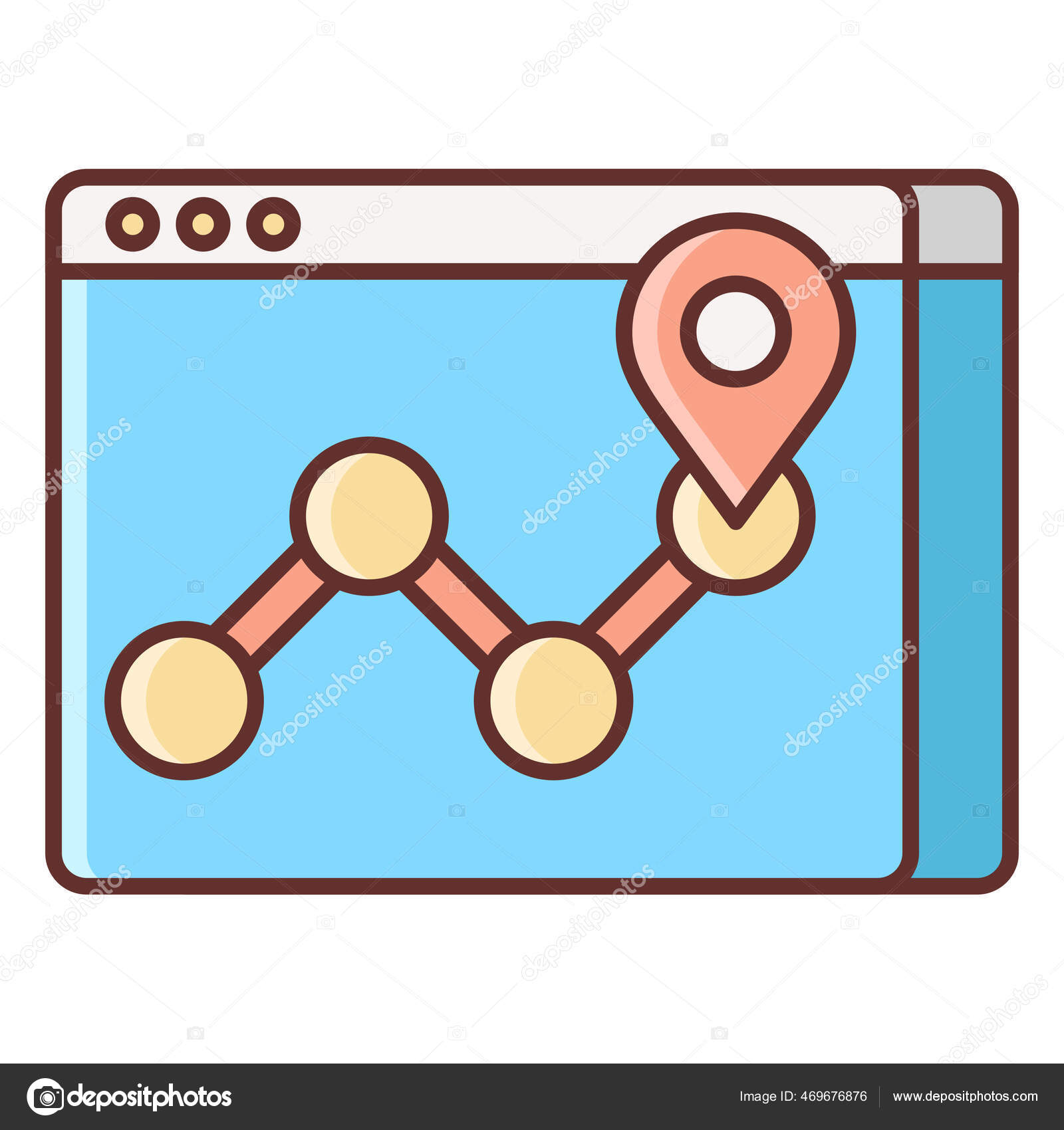 Link Marketing Tracking Icon Stock Vector by ©iconfinder 469676876