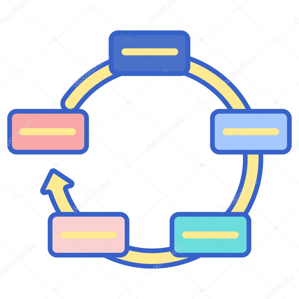Icono De Ciclo Remarketing Cycle Pdca Icon Stock Vector By