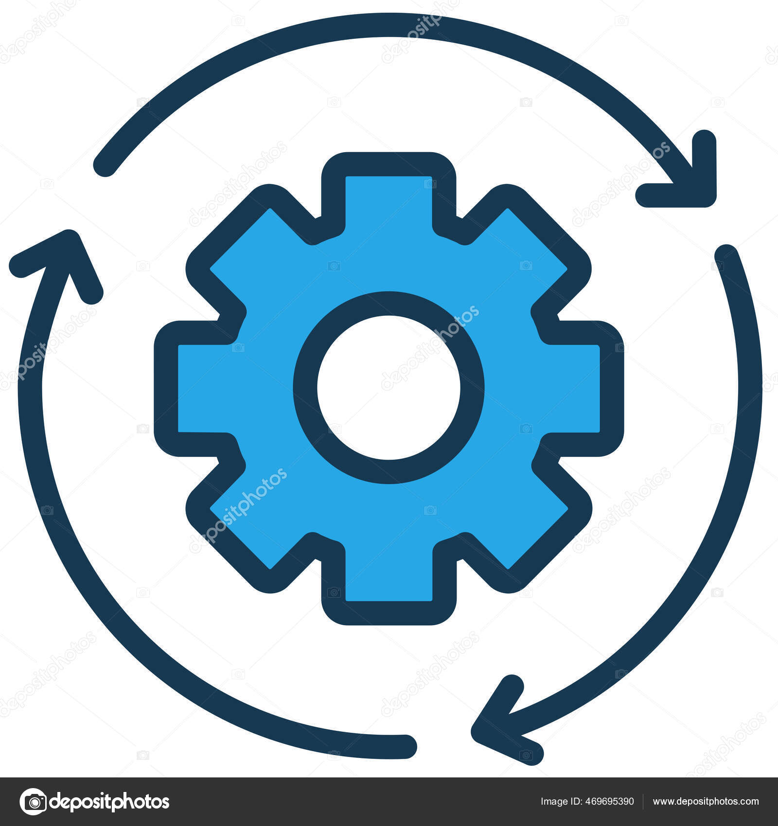 Processing Gear Icon