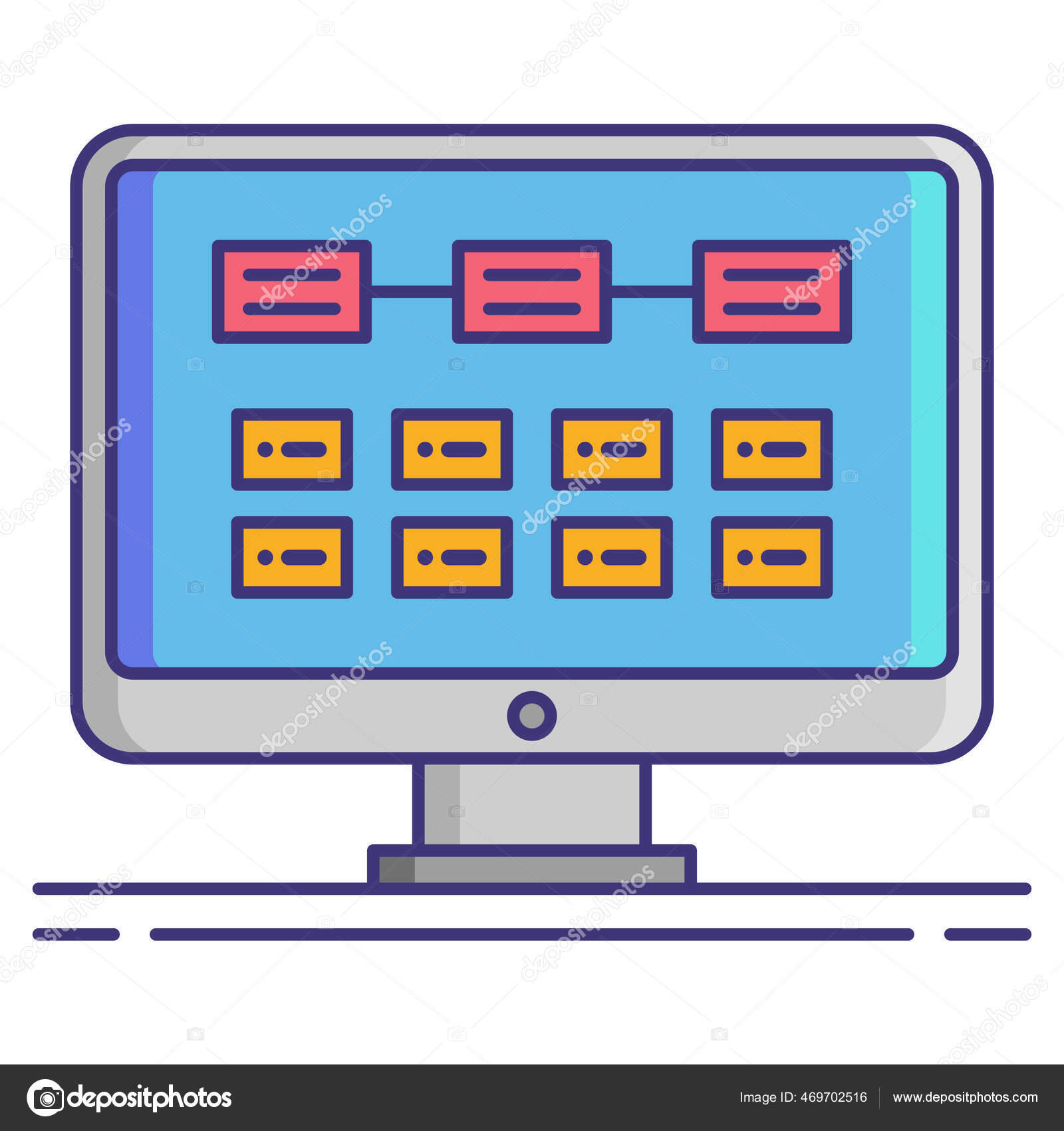 Computer Stories User Icon Stock Vector Image by ©iconfinder #469702516