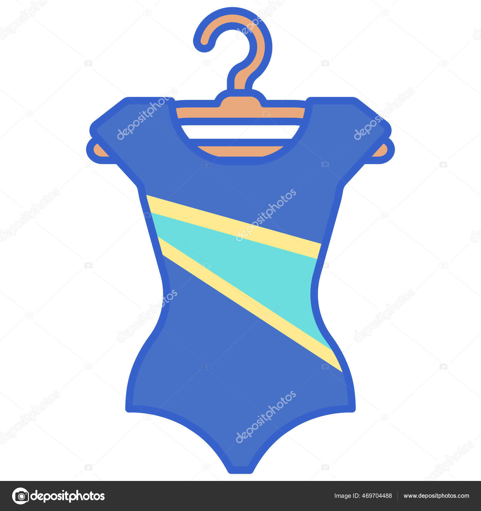 Acrobat Clothes Costume Icon Filled Outline Style Stock Vector by ...