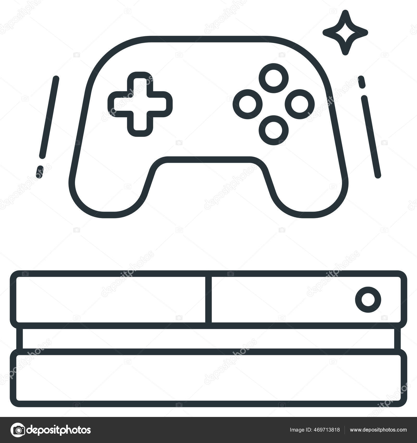 Video Game Controller Outline