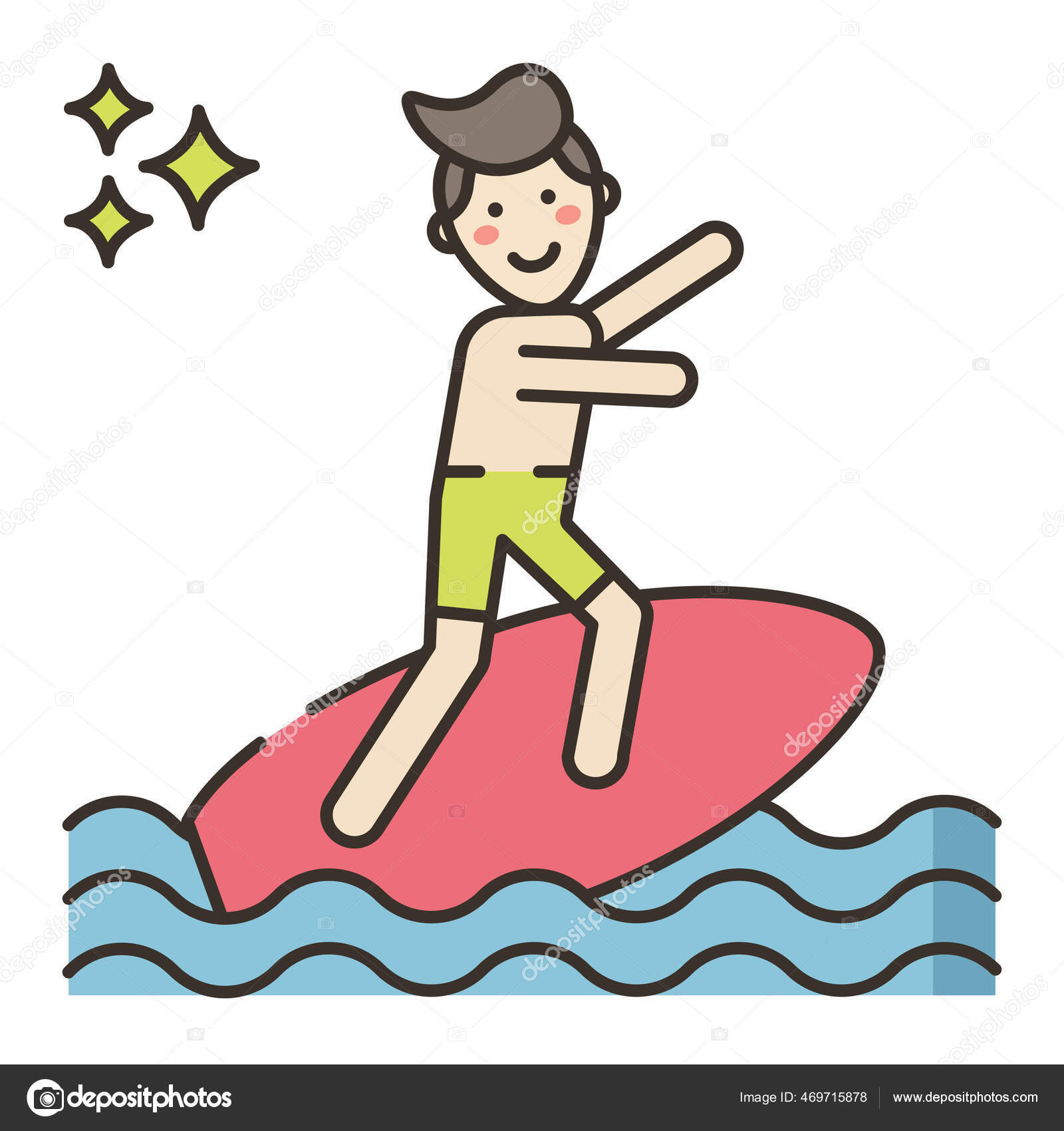 Hombre Océano Mar Icono Vector de stock #469715878 de ©iconfinder