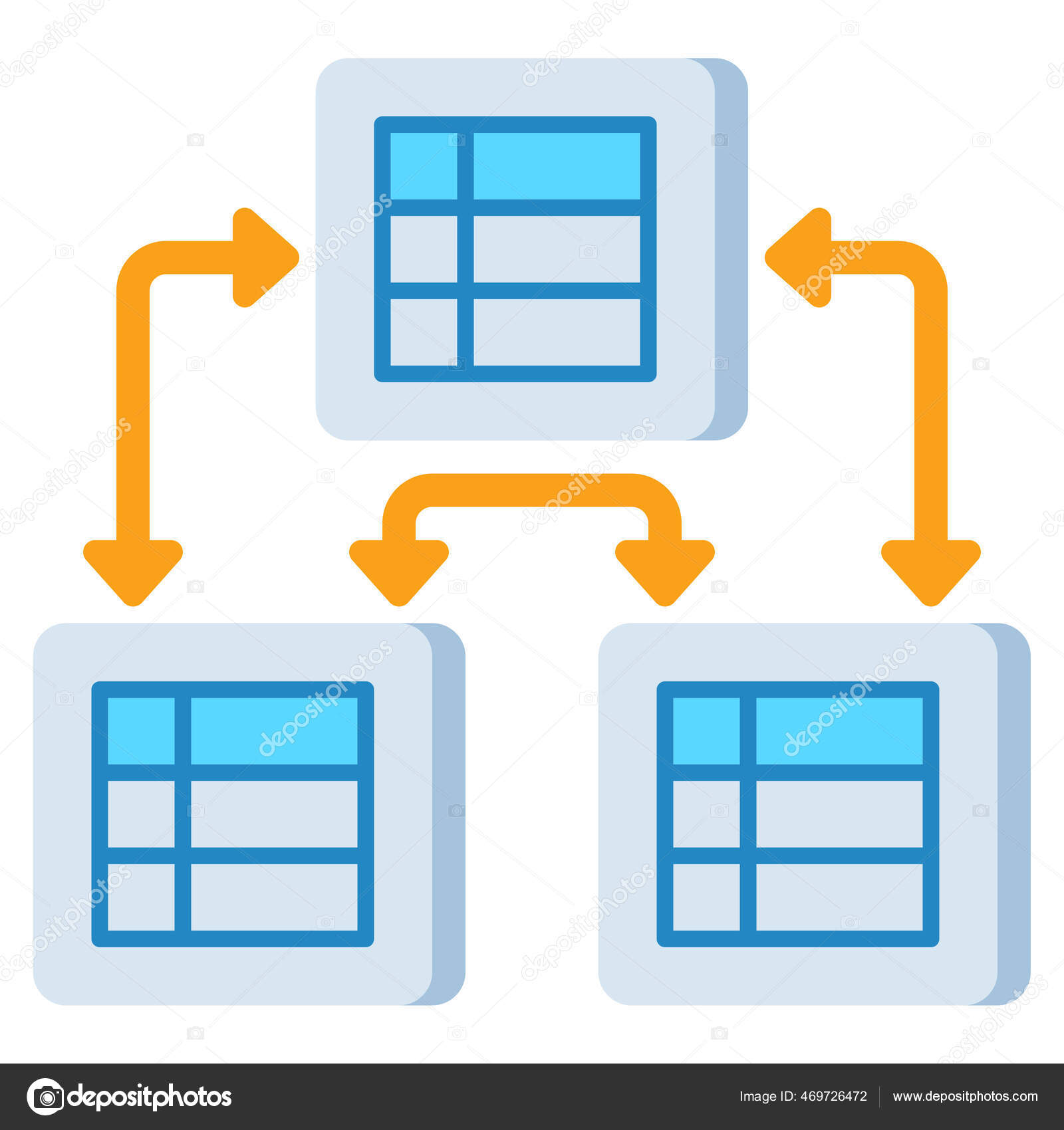 Data Sheet Databases Object Icon Computer Hardware Category Stock ...
