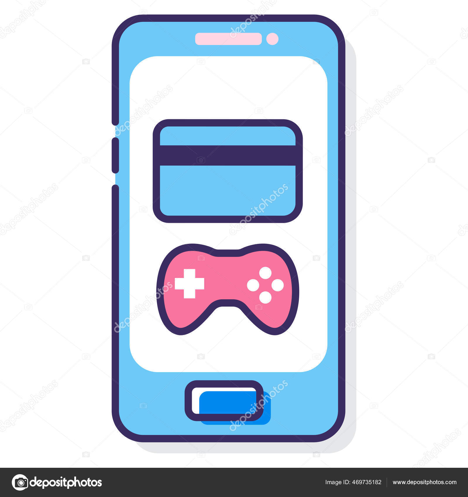 Microtransactions Game Micro Icon Filled Outline Style Stock Vector by ...