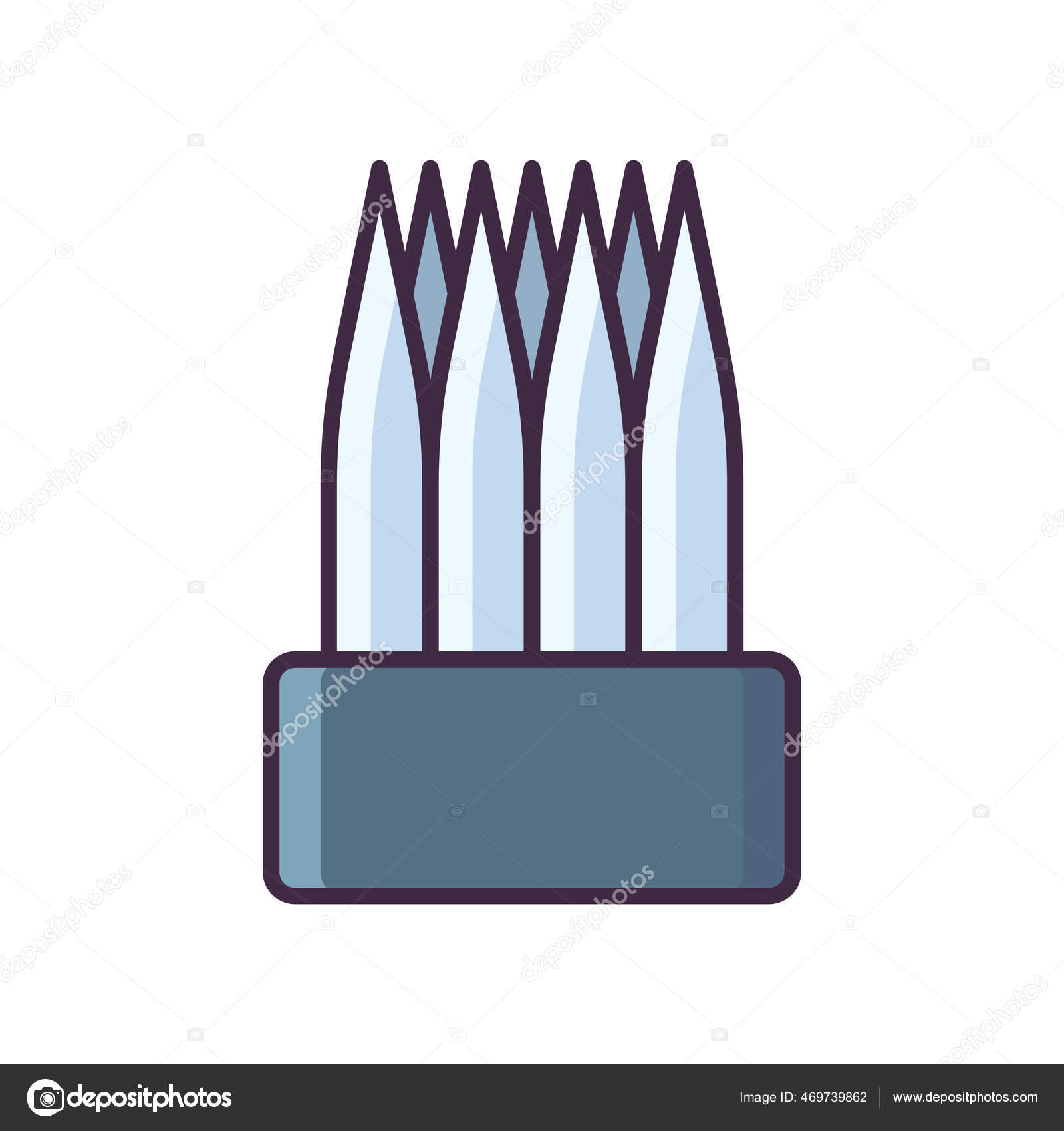 Needles Shader Icon Stock Vector by ©iconfinder 469739862
