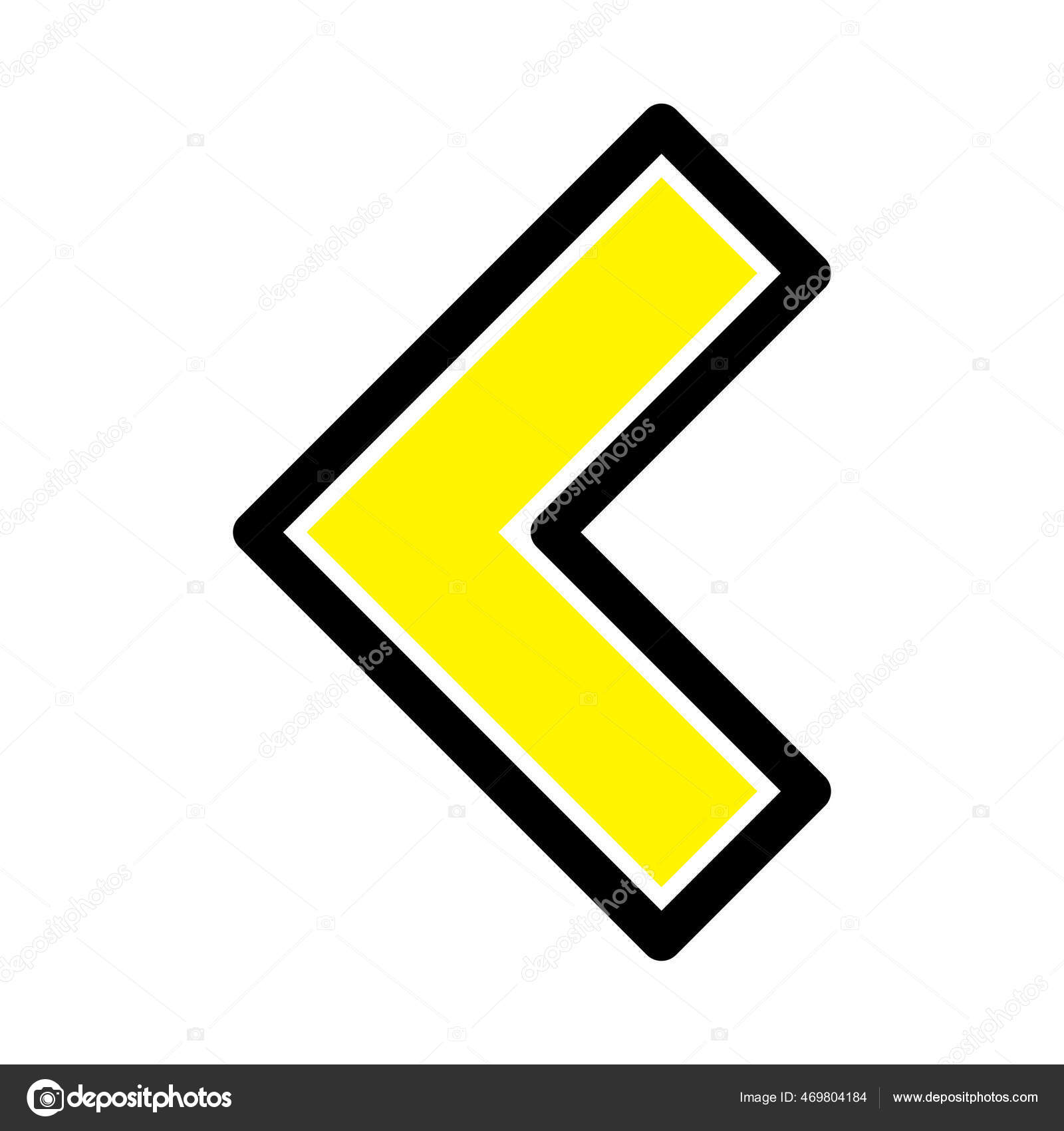 Arrow Back Left Icon Filled Outline Style Stock Vector by ©iconfinder ...