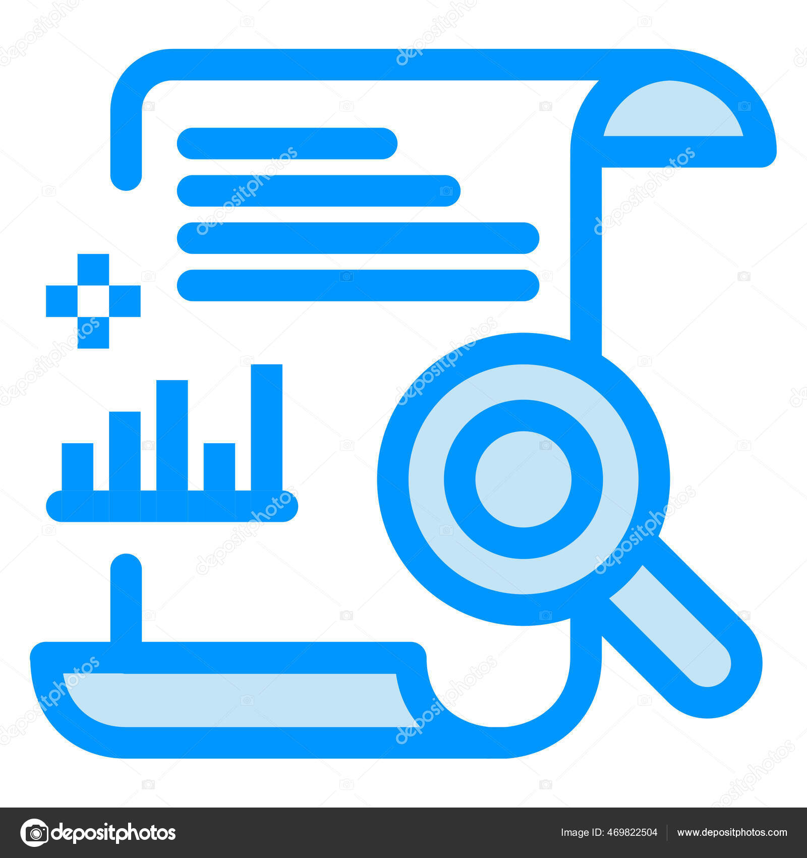 Icône Fichier Contenu Graphique Dans Style Contour Rempli Vecteur par ...