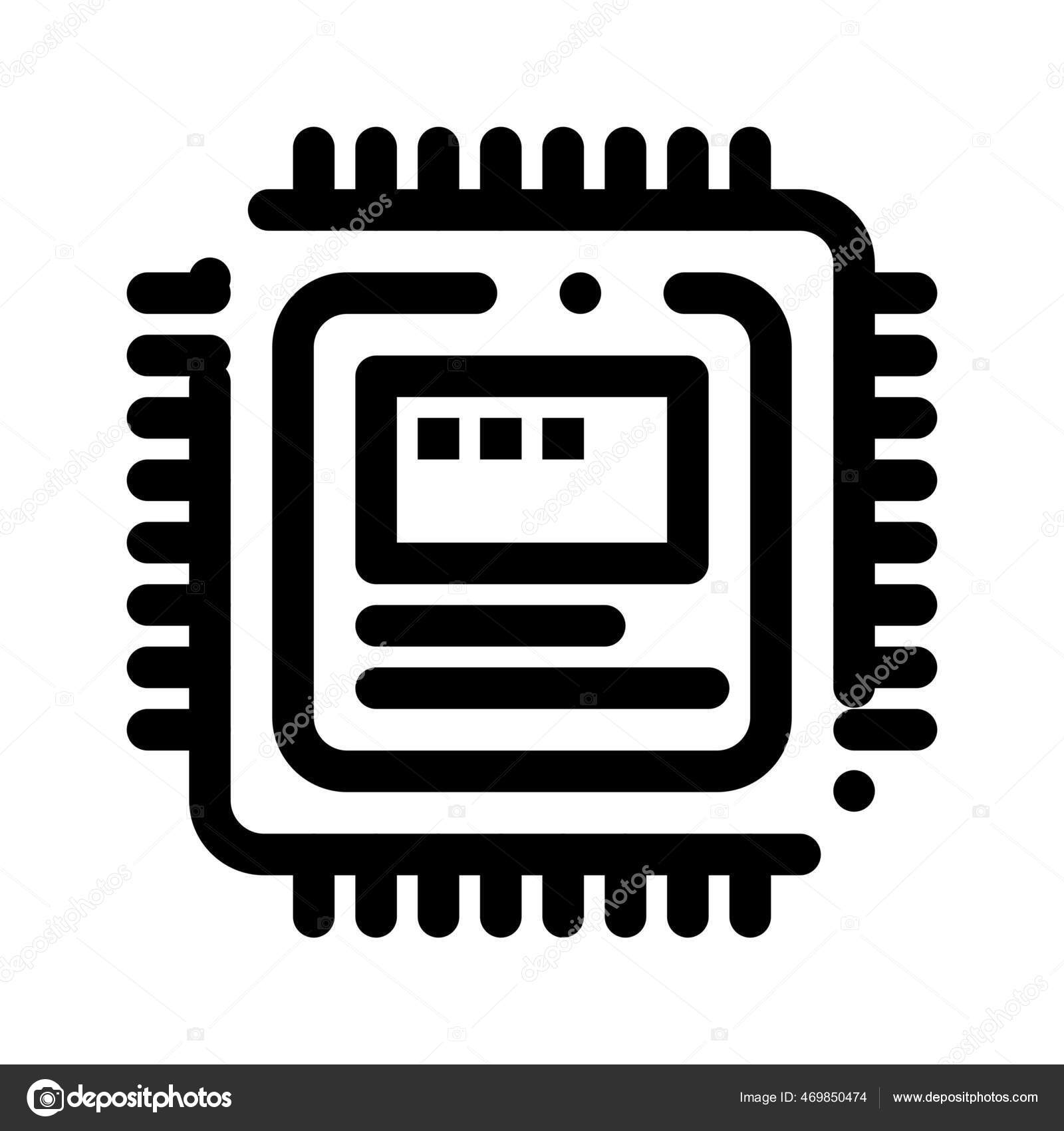 Computer Cpu Outline