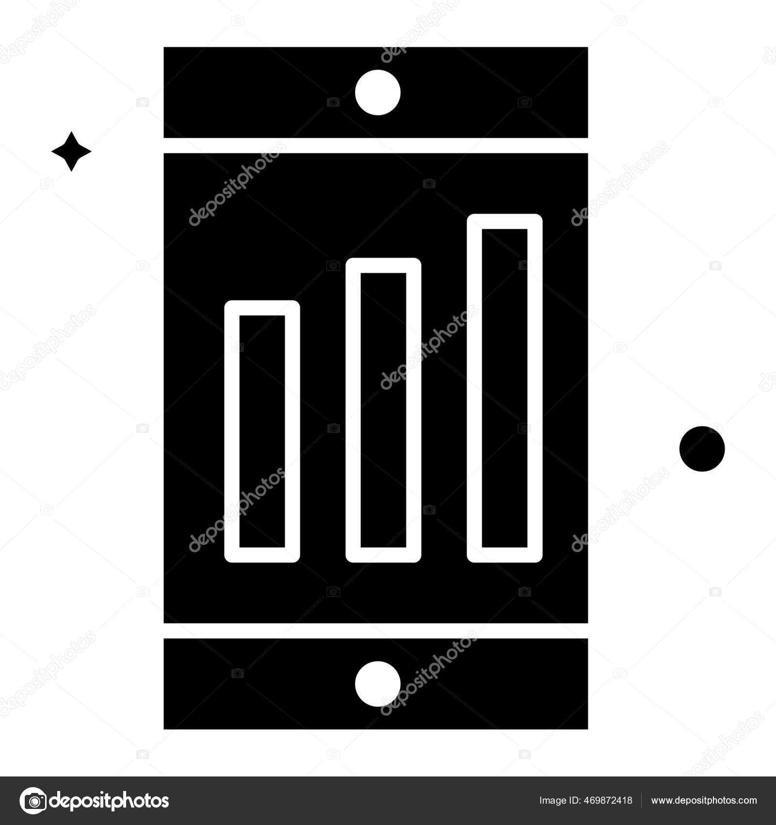 Cell Chart Mobile Icon Solid Style Stock Vector Image by ©iconfinder ...