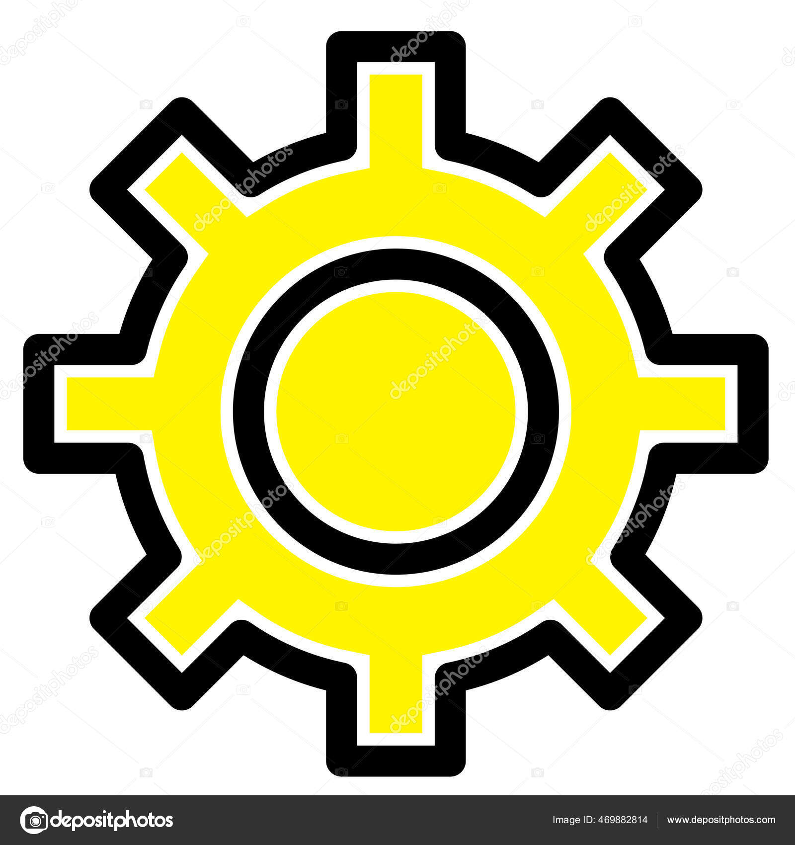 Gear Interface Setting Icon User Interface Optimal Category Stock ...