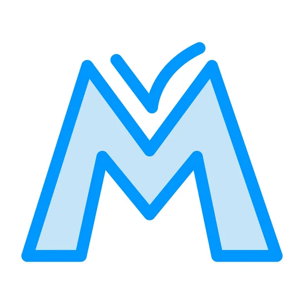 Blue M Logo In Person