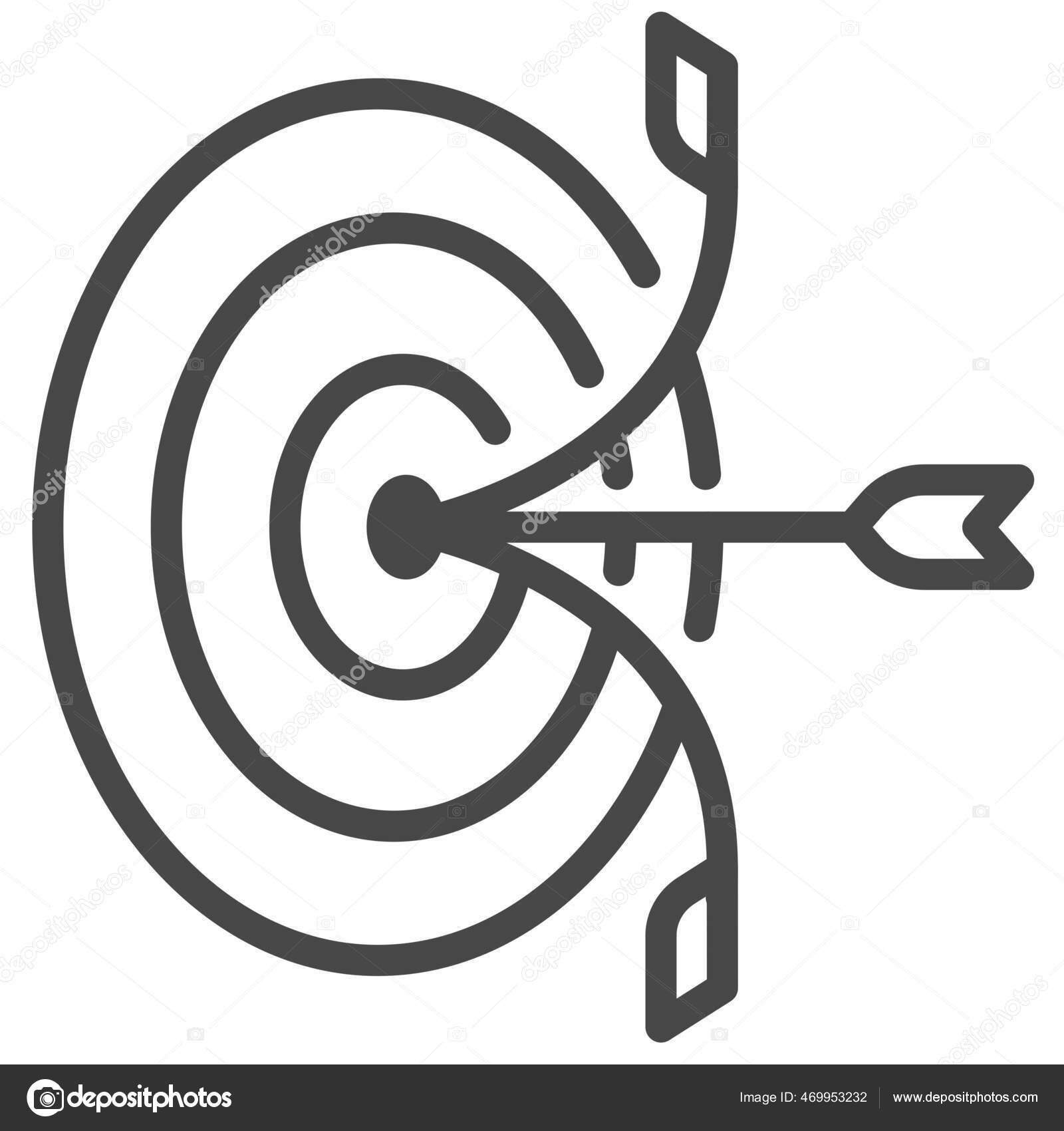 Target Goal Achievement Icon Stock Vector by ©iconfinder 469953232