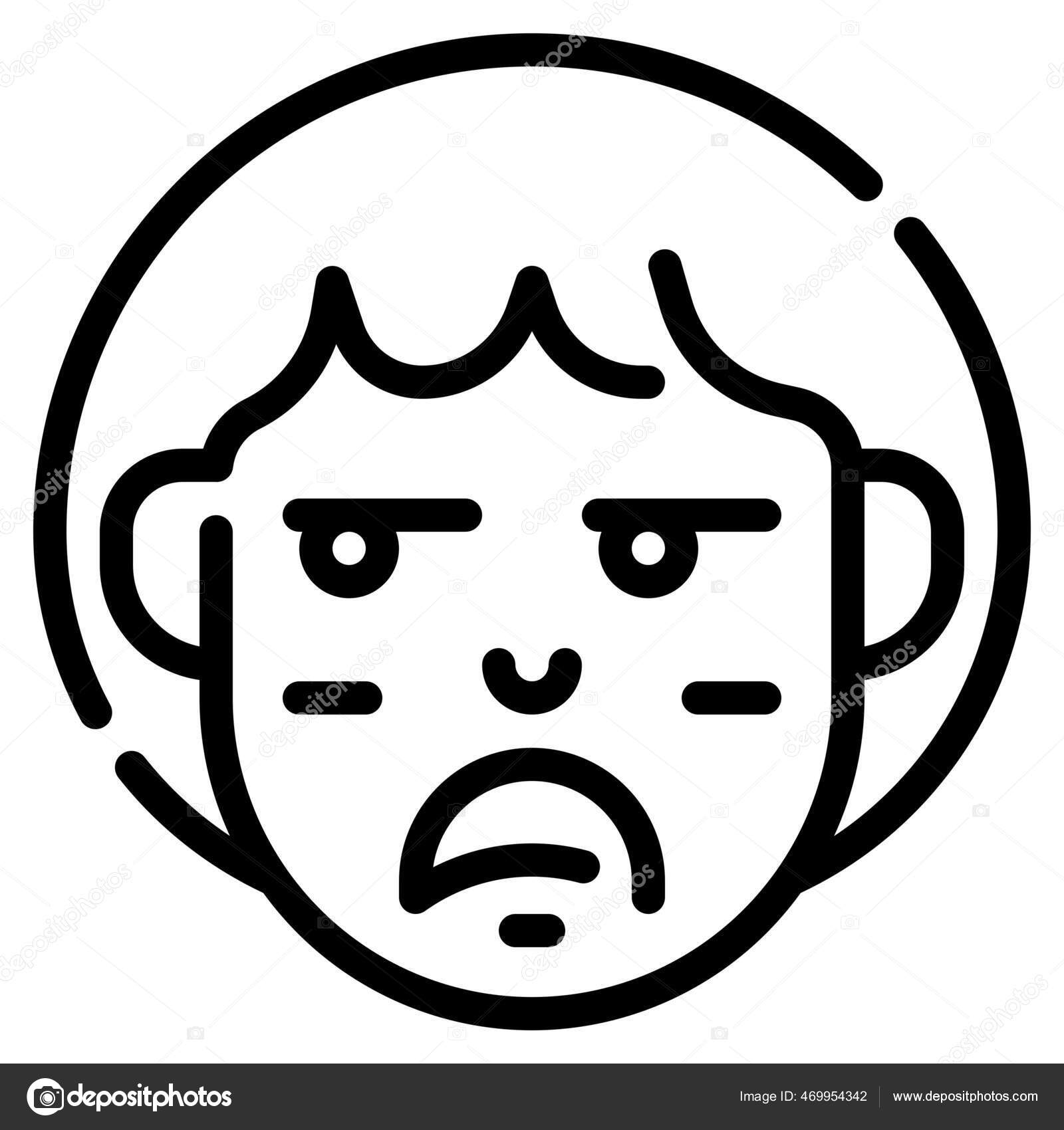 Bored Emoji Emotion Icon Stock Vector by ©iconfinder 469954342