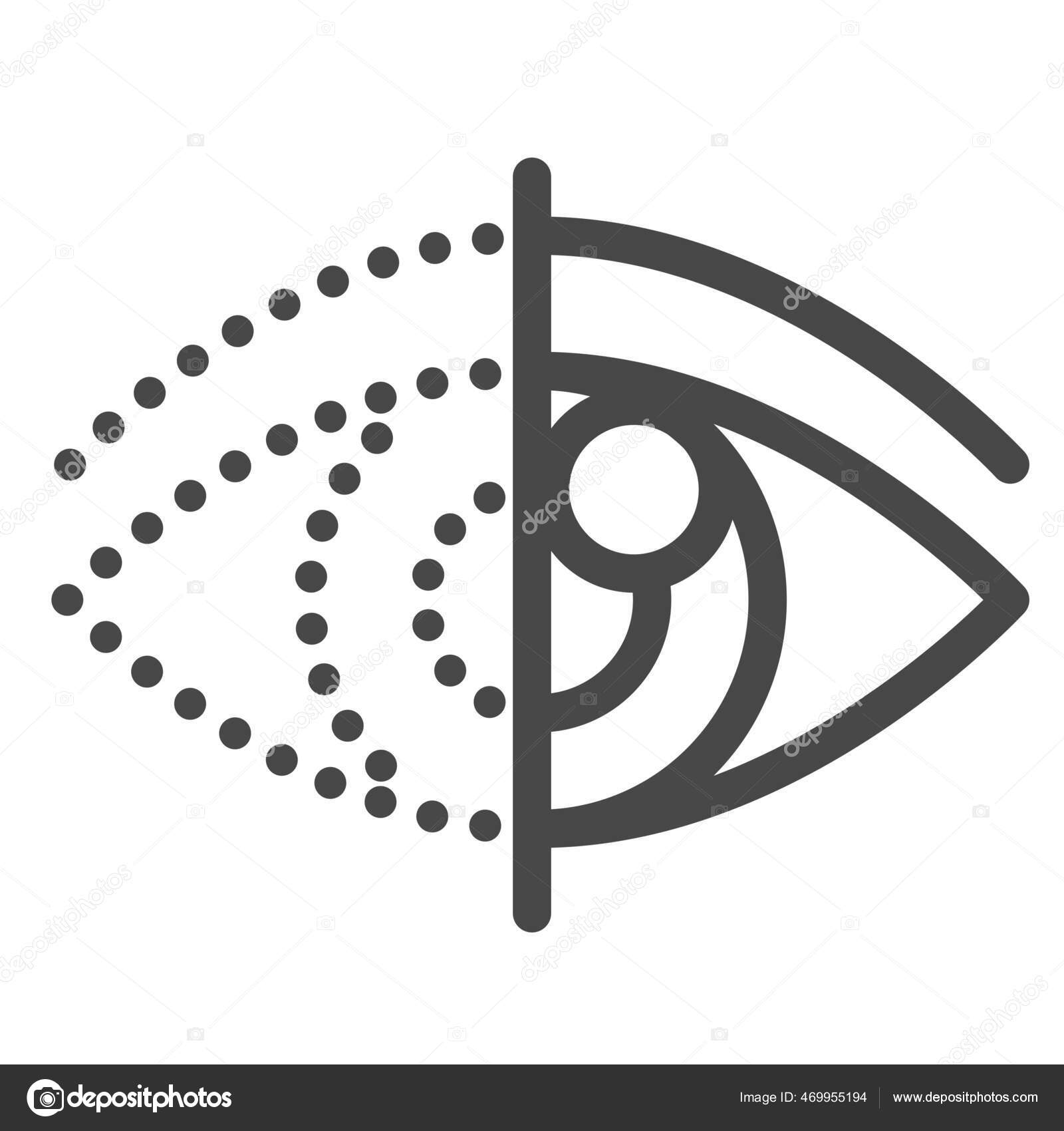 Anopia Blur Color Blindness Icon Outline Style Stock Vector by ...