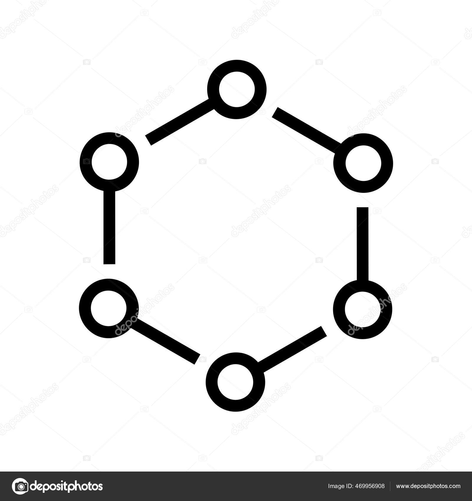 Aspects Blank Connections Icon Outline Style Stock Vector by ...