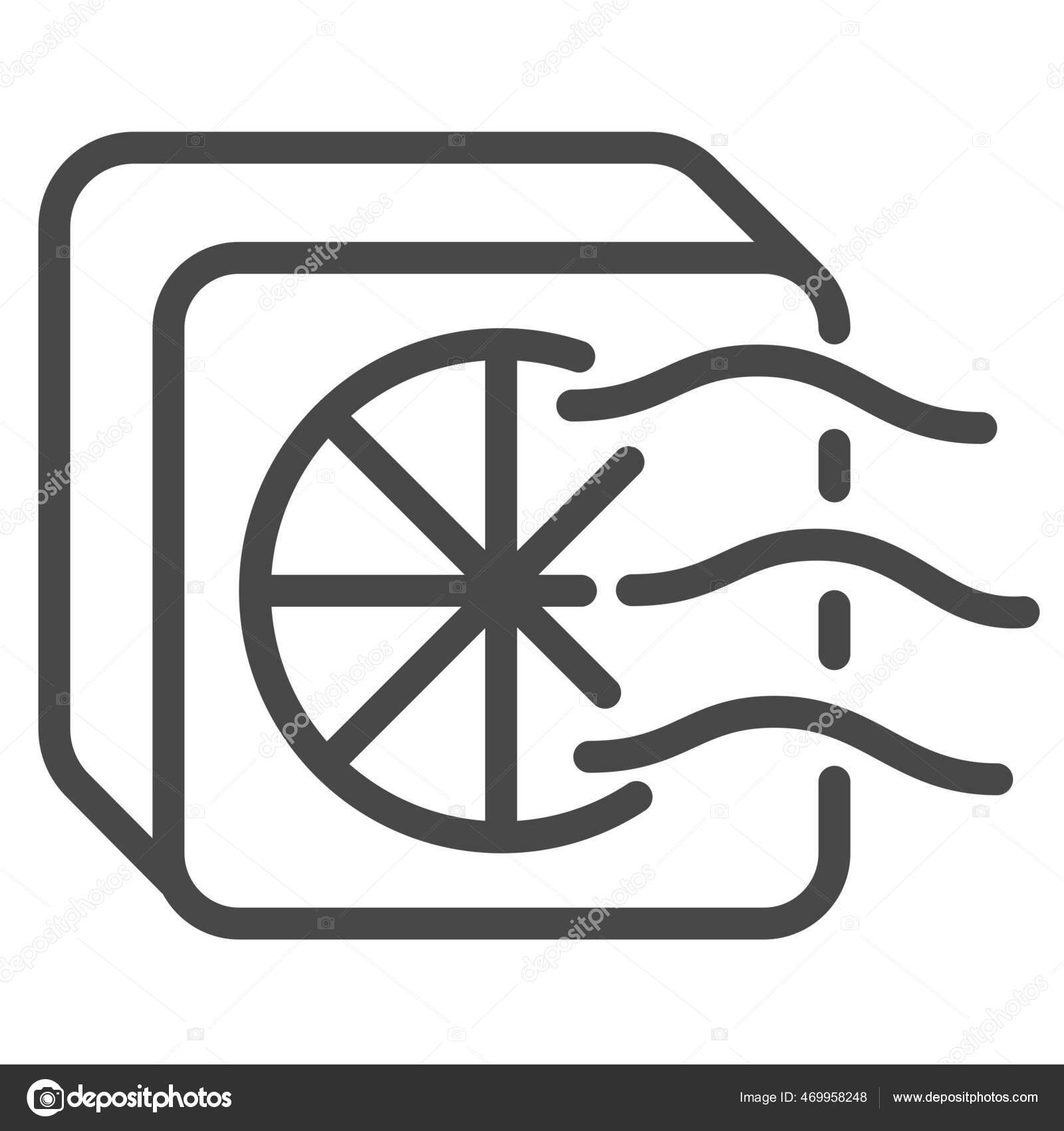 Air Condensing Unit Flow Icon Outline Style Stock Vector Image by ...
