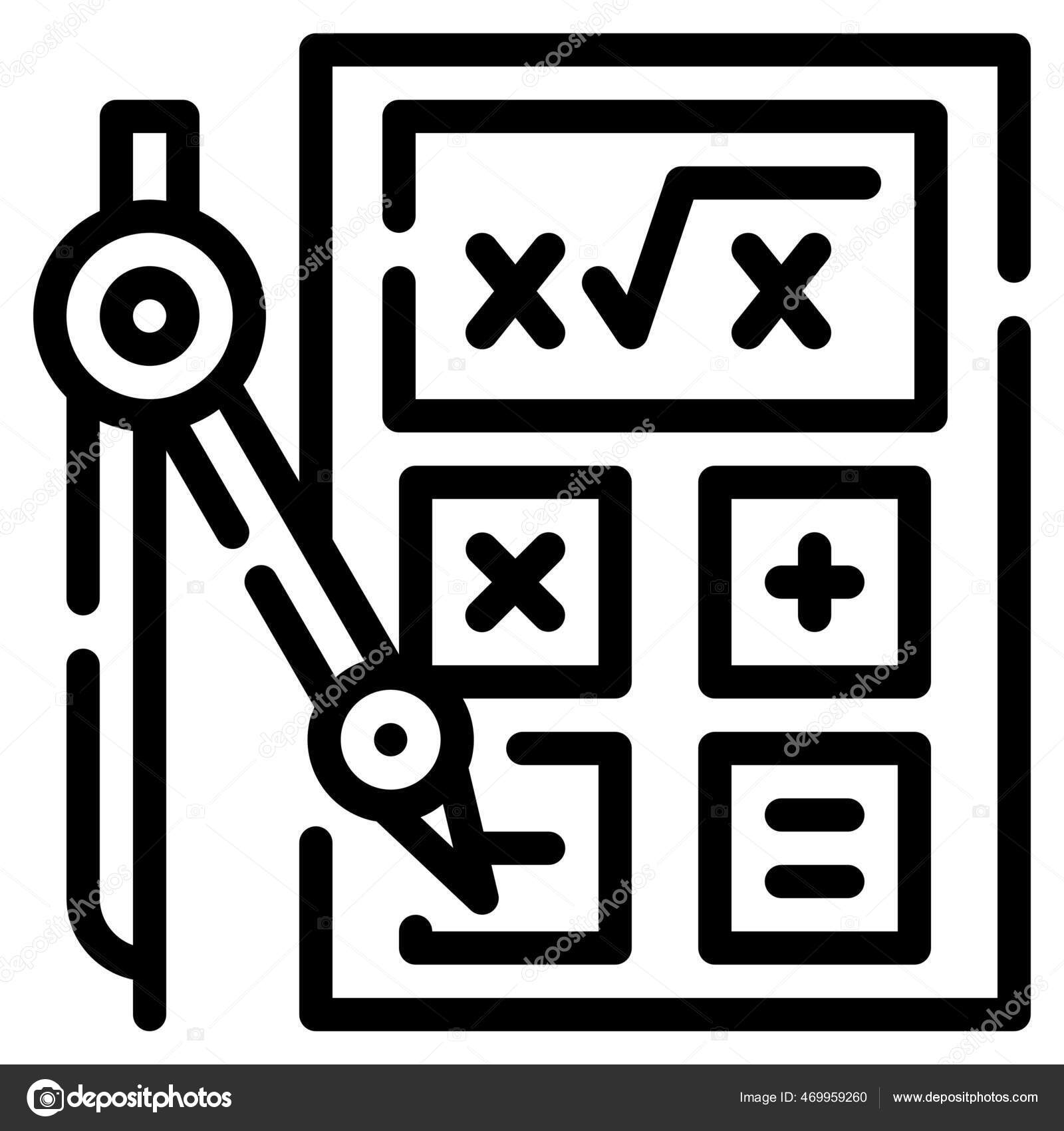 Calcular Calculadora Calcular Icono Vector de stock por ©iconfinder ...