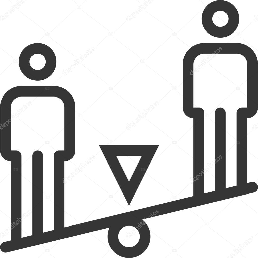 Comparar Mejor Icono Competencia Estilo Esquema Vector de stock por ...
