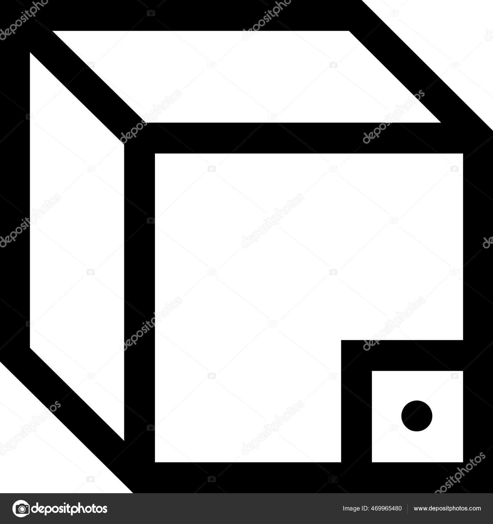 Corner Cube Geometry Icon Outline Style 스톡 벡터 - ©iconfinder 469965480