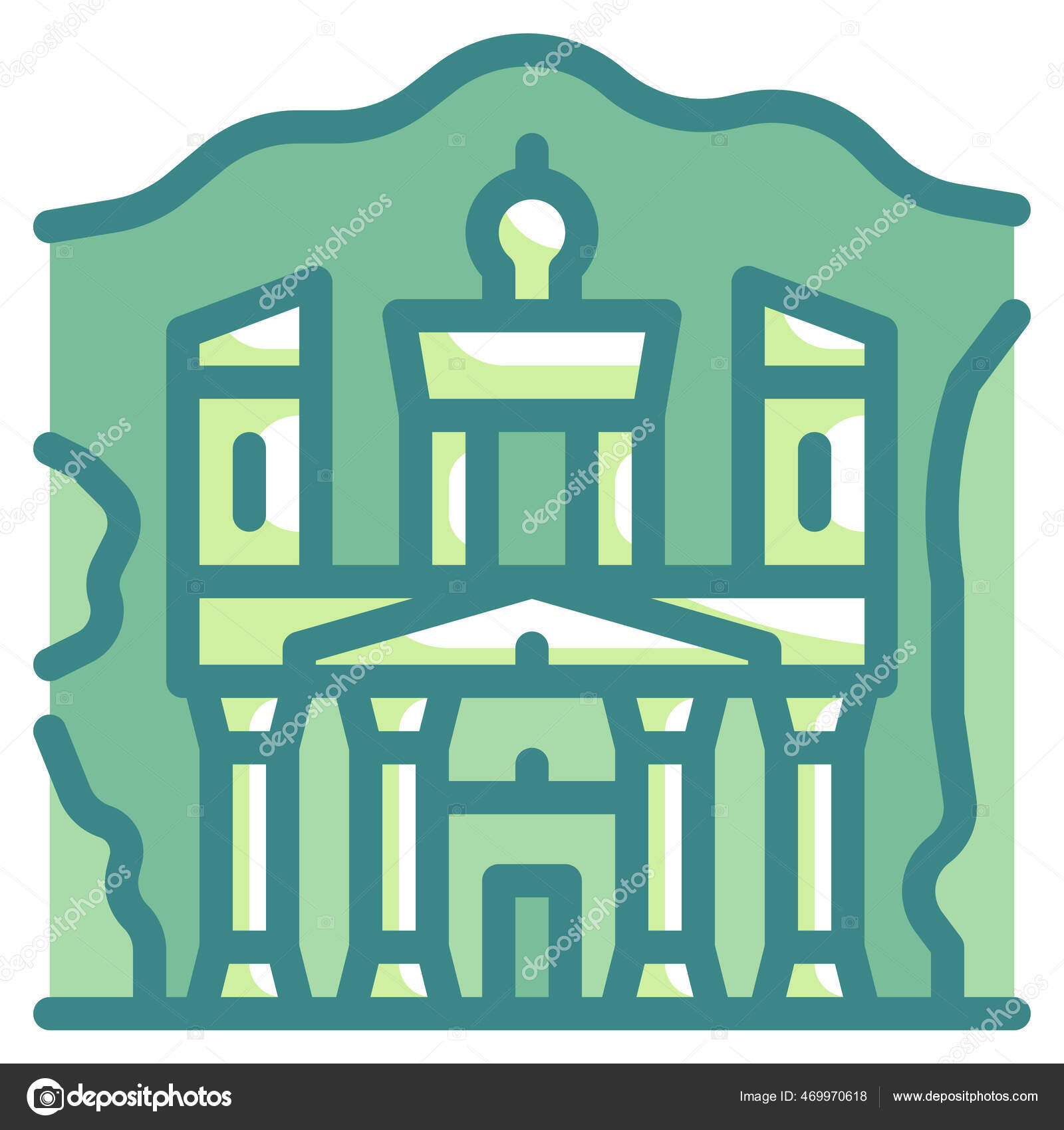 Architecture Building Gate Icon Stock Vector by ©iconfinder #469970618