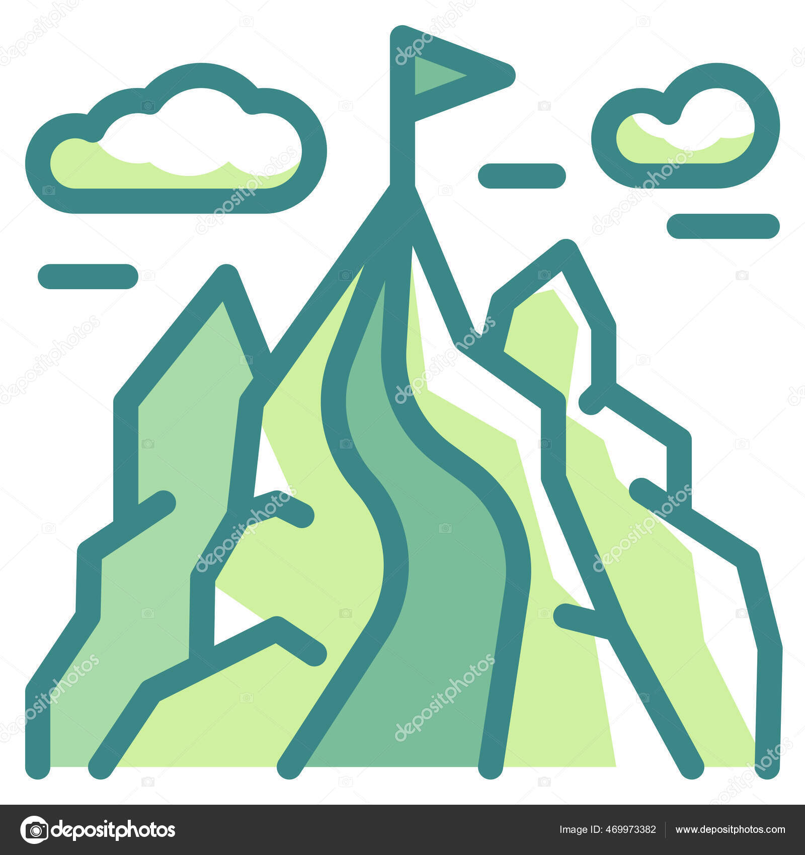 Ícone Meta Bandeira Destino Vetor de stock de ©iconfinder 469973382