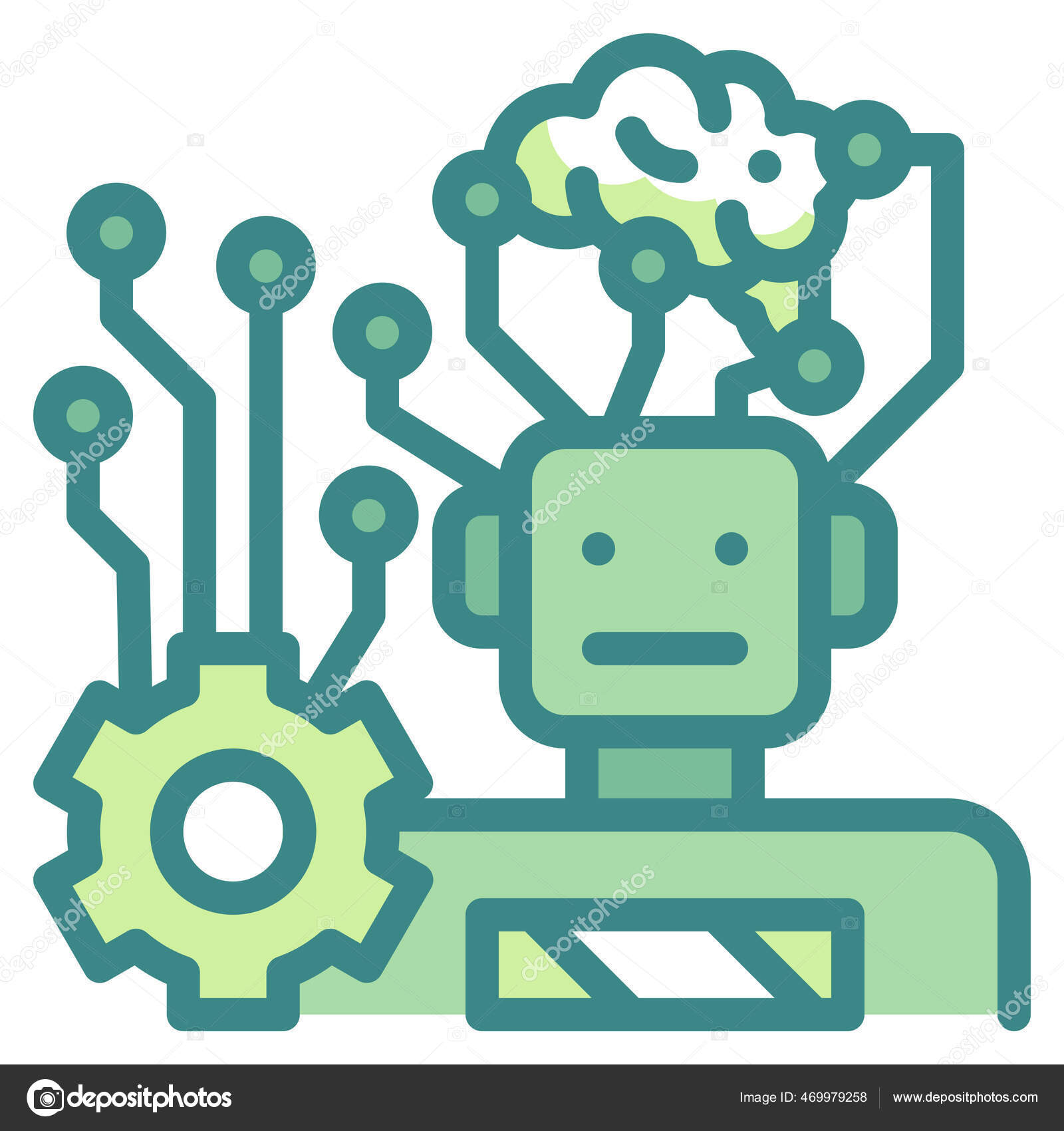 Machine Learning Smart Icon Stock Vector by ©iconfinder 469979258