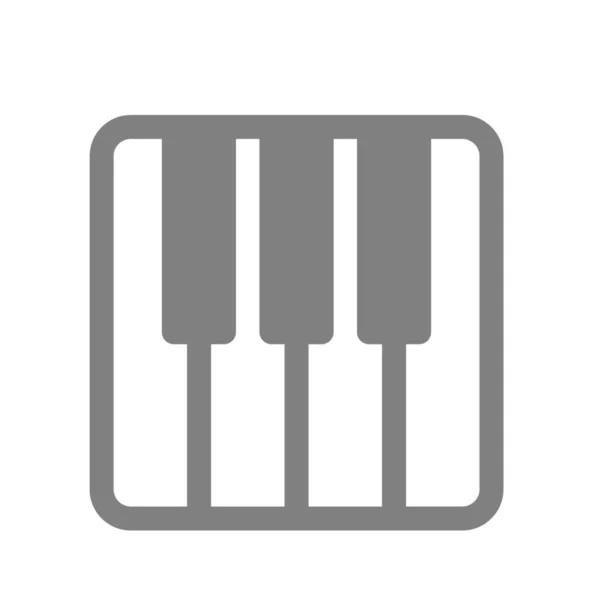 Keyboard Keys Music Icon Solid Style Stock Vector by ©iconfinder 462783688