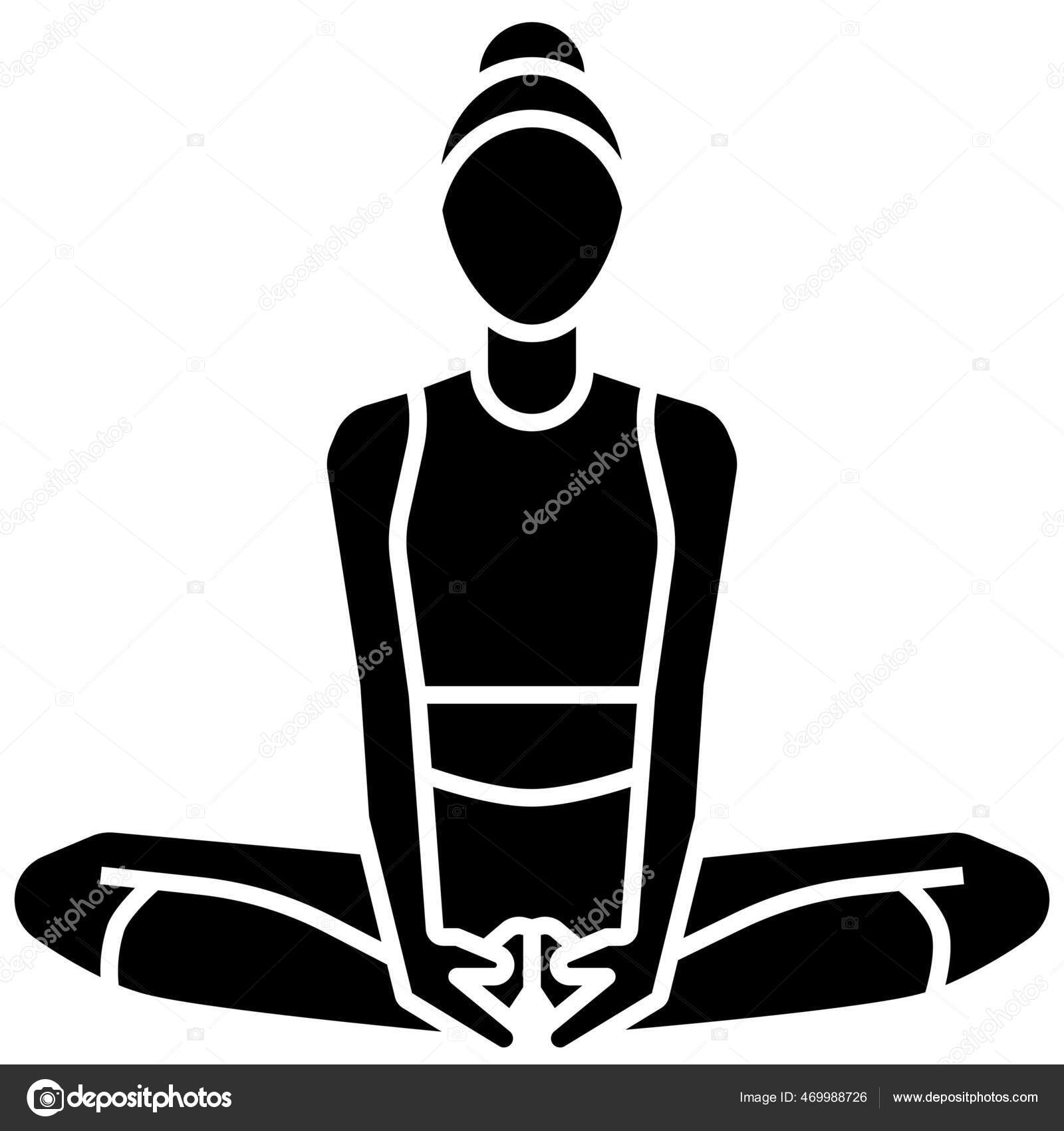 Angle Asana Bound Icon Solid Style Stock Vector Image by ©iconfinder ...