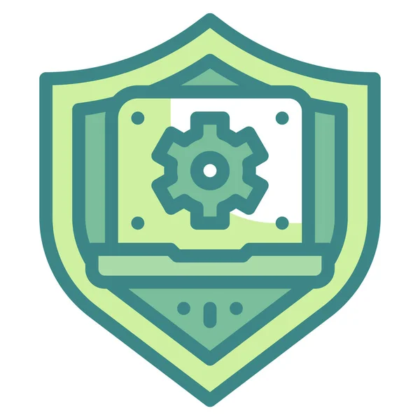 Icono Del Escudo Seguridad Cibernética Vector de stock por ©iconfinder ...