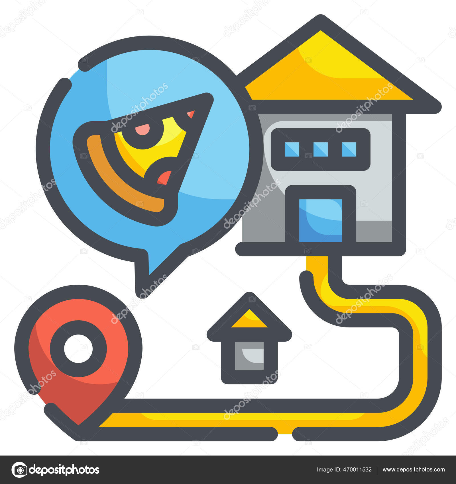Check Location Icon Stock Vector by ©iconfinder 470011532