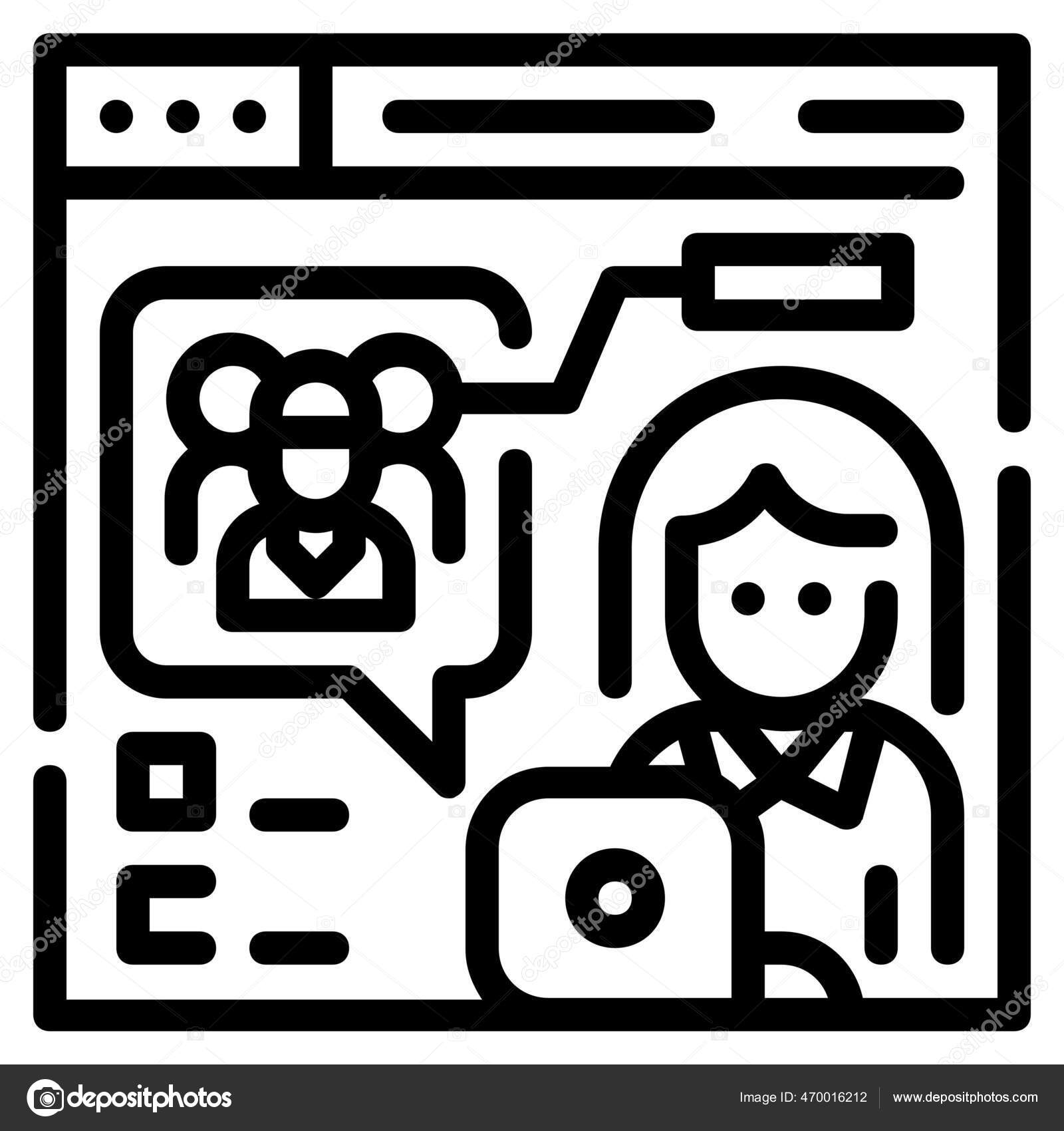 Browser Communications Interface Icon Stock Vector by ©iconfinder 470016212