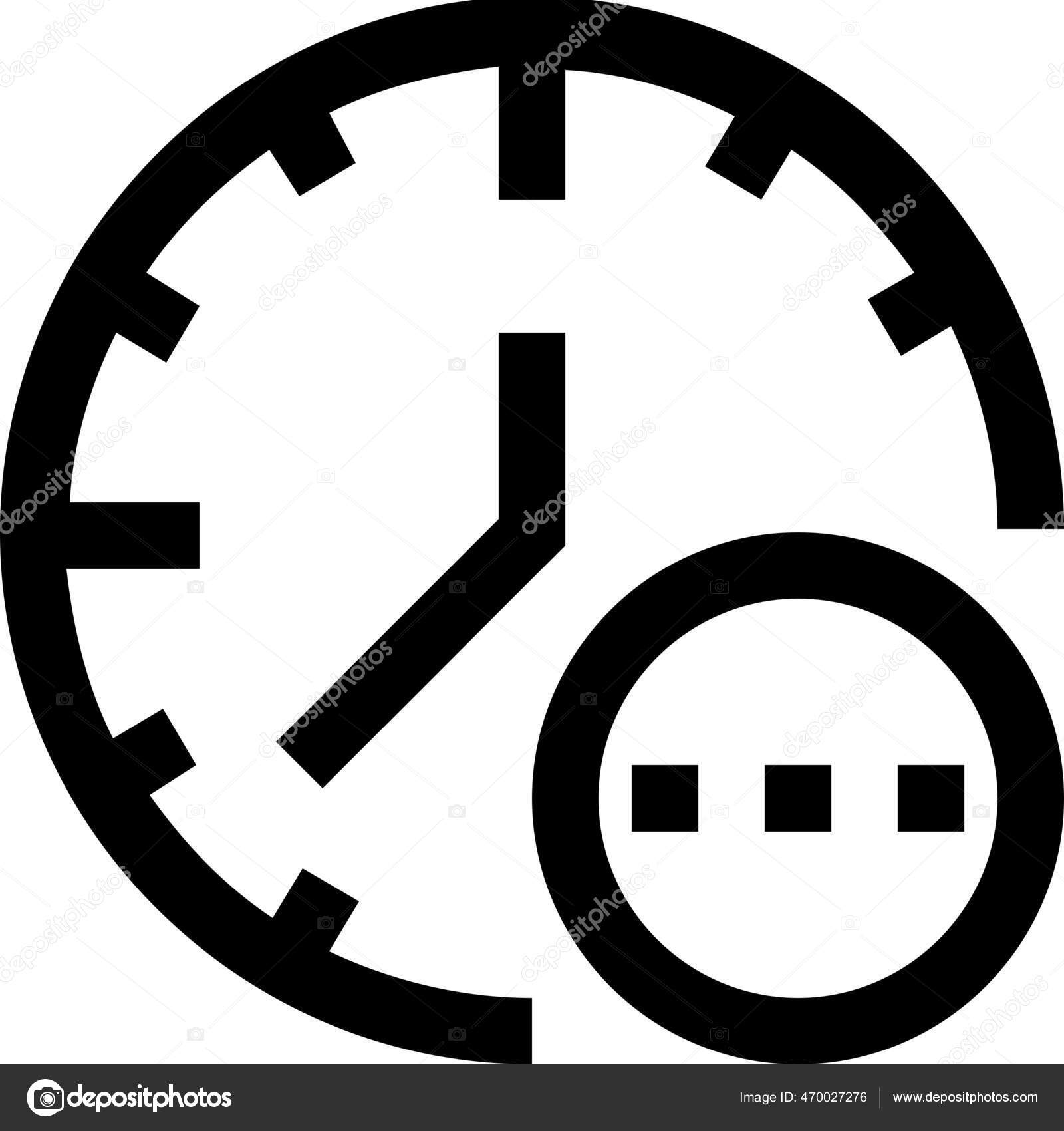 Alarm Clock Ellipsis Icon Outline Style Stock Vector by ©iconfinder ...