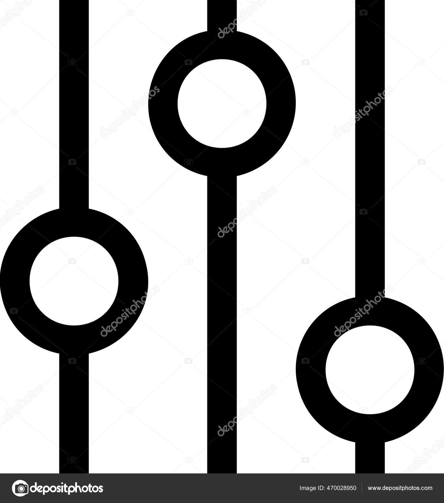 Audio Equaliser Equalization Icon Outline Style Stock Vector by ...