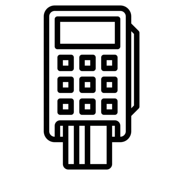 Bill Card Machine Icon Solid Style Stock Vector by ©iconfinder 467811834