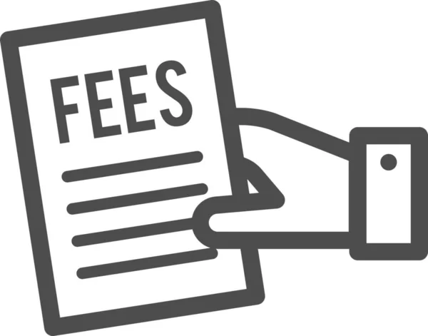 Benefit Fees Paid Icon Outline Style Stock Vector by ©iconfinder 470040458