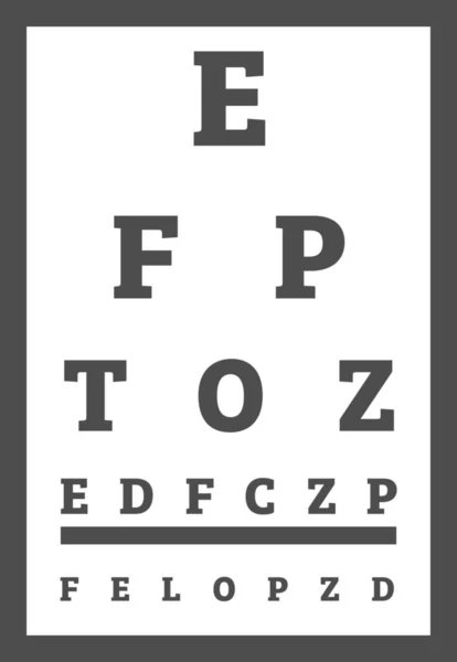 Examen de la vista imágenes de stock de arte vectorial | Depositphotos