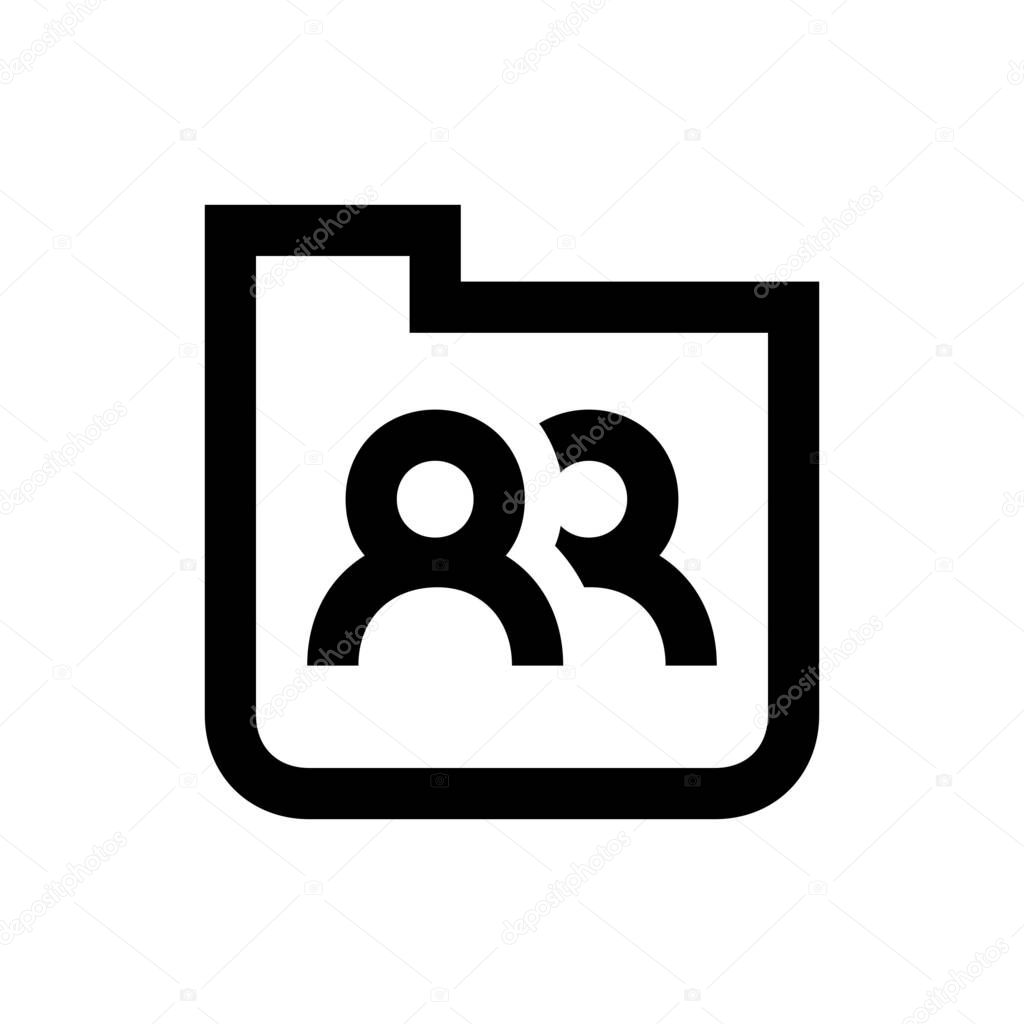 carpeta organizar icono compartido en el estilo Esquema 2022