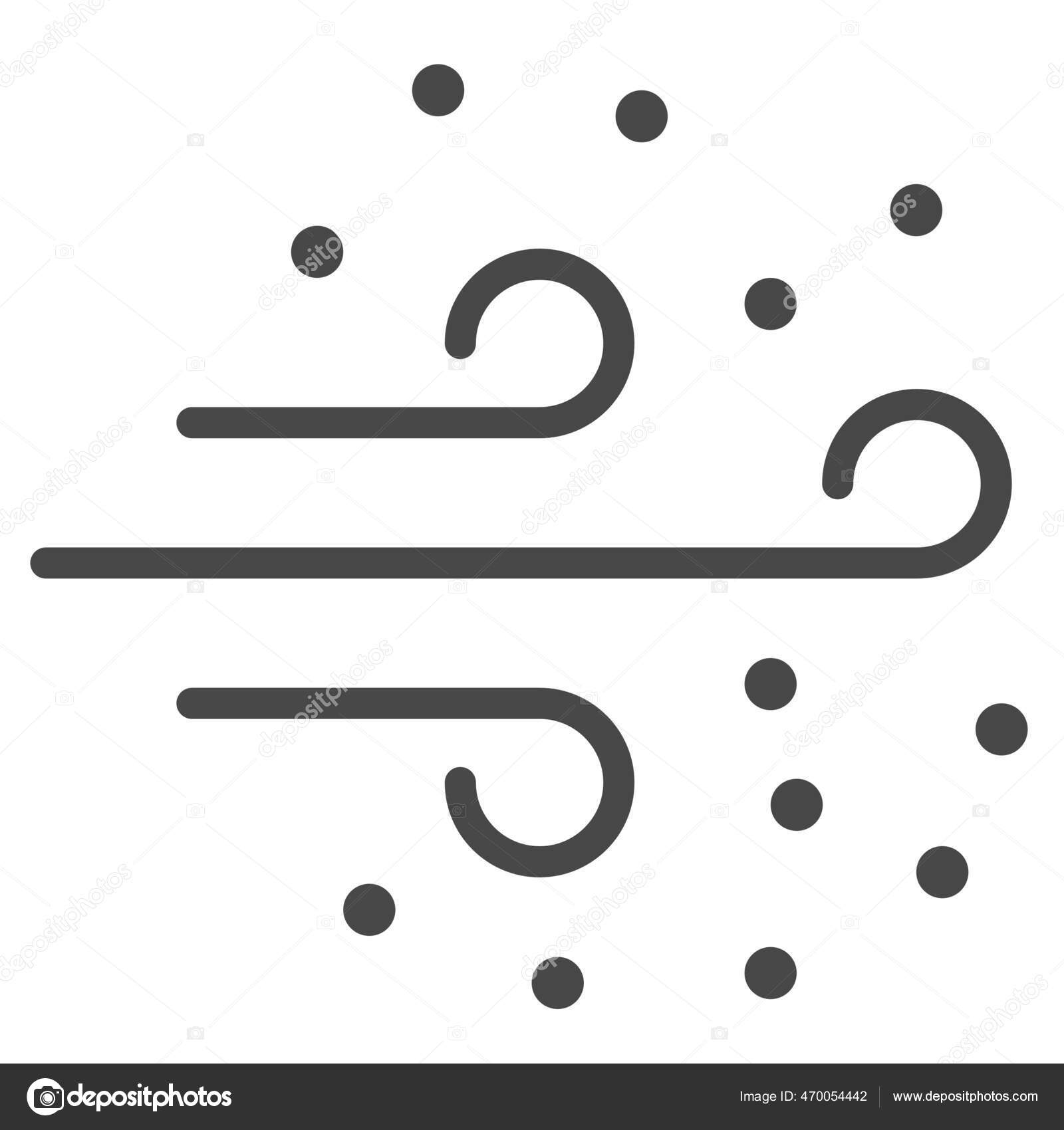 Air Contamination Dust Icon Outline Style Stock Vector by ©iconfinder ...