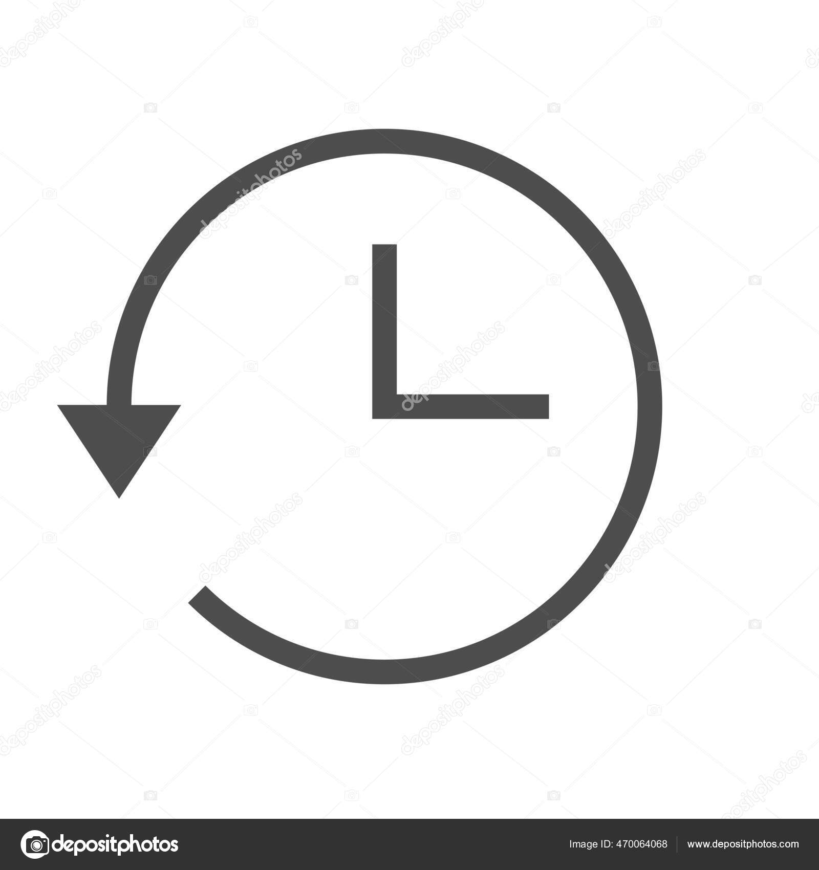 Reloj Expiró Icono Historia Estilo Esquema Vector de stock #470064068 ...