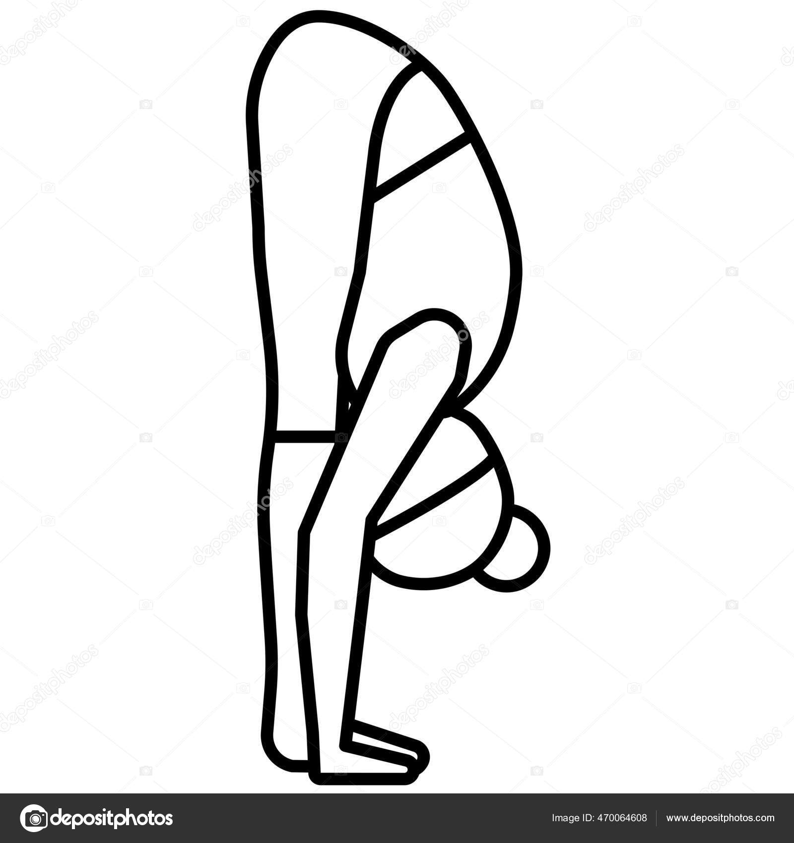 Bend Forward Pose Icon Outline Style Stock Vector Image by ©iconfinder ...