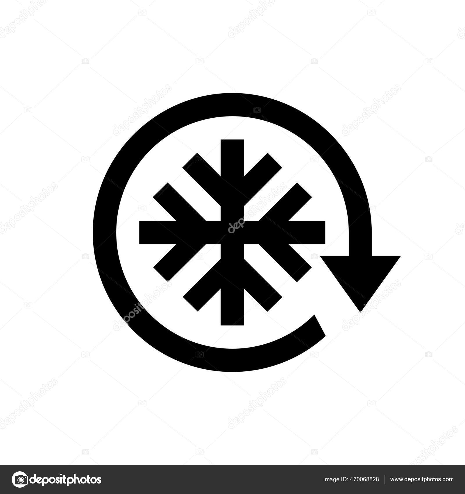 Device Freeze Fridge Icon Outline Style Stock Vector Image by ...