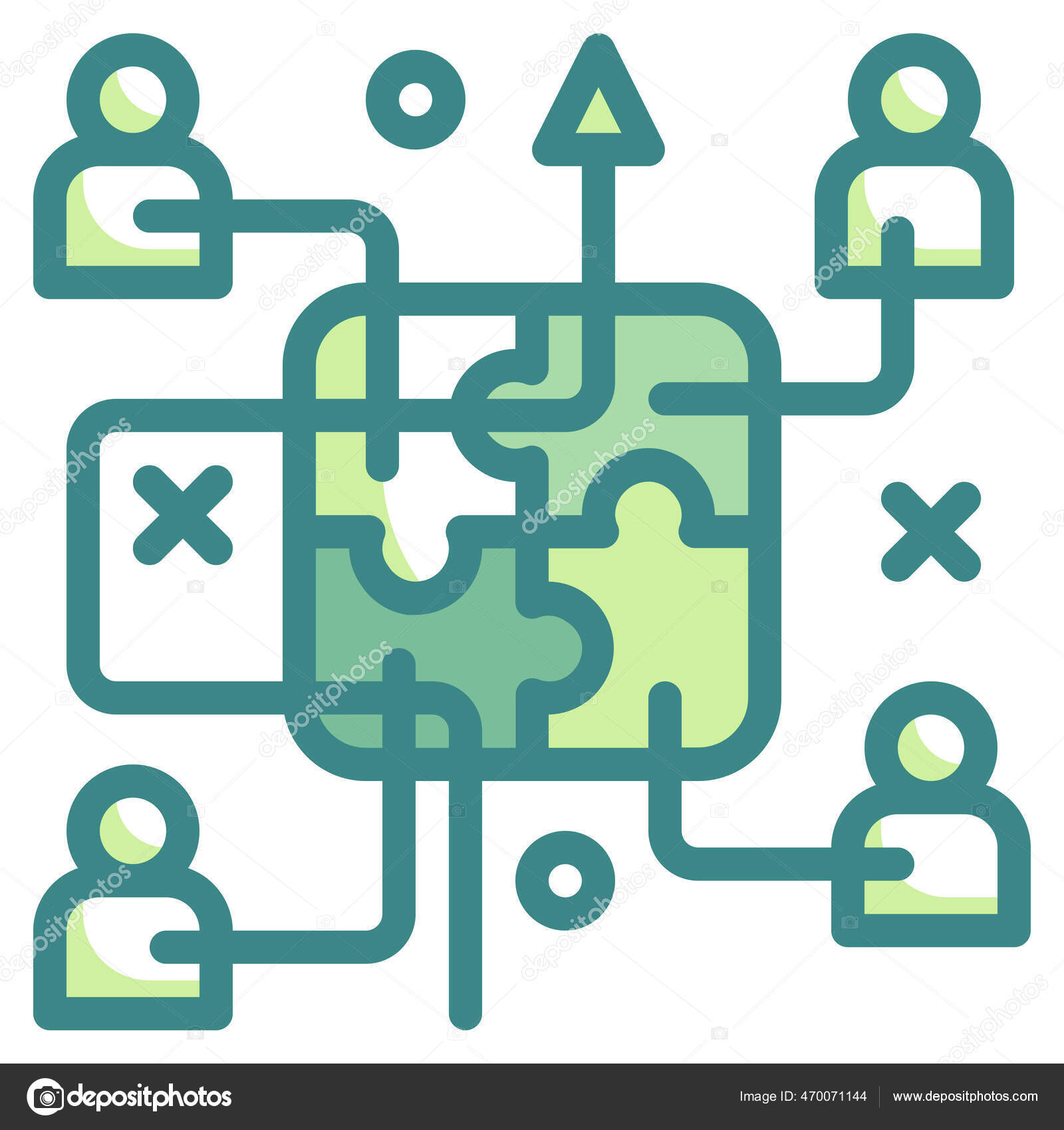 Communication Group Management Icon Business Management Category Stock ...