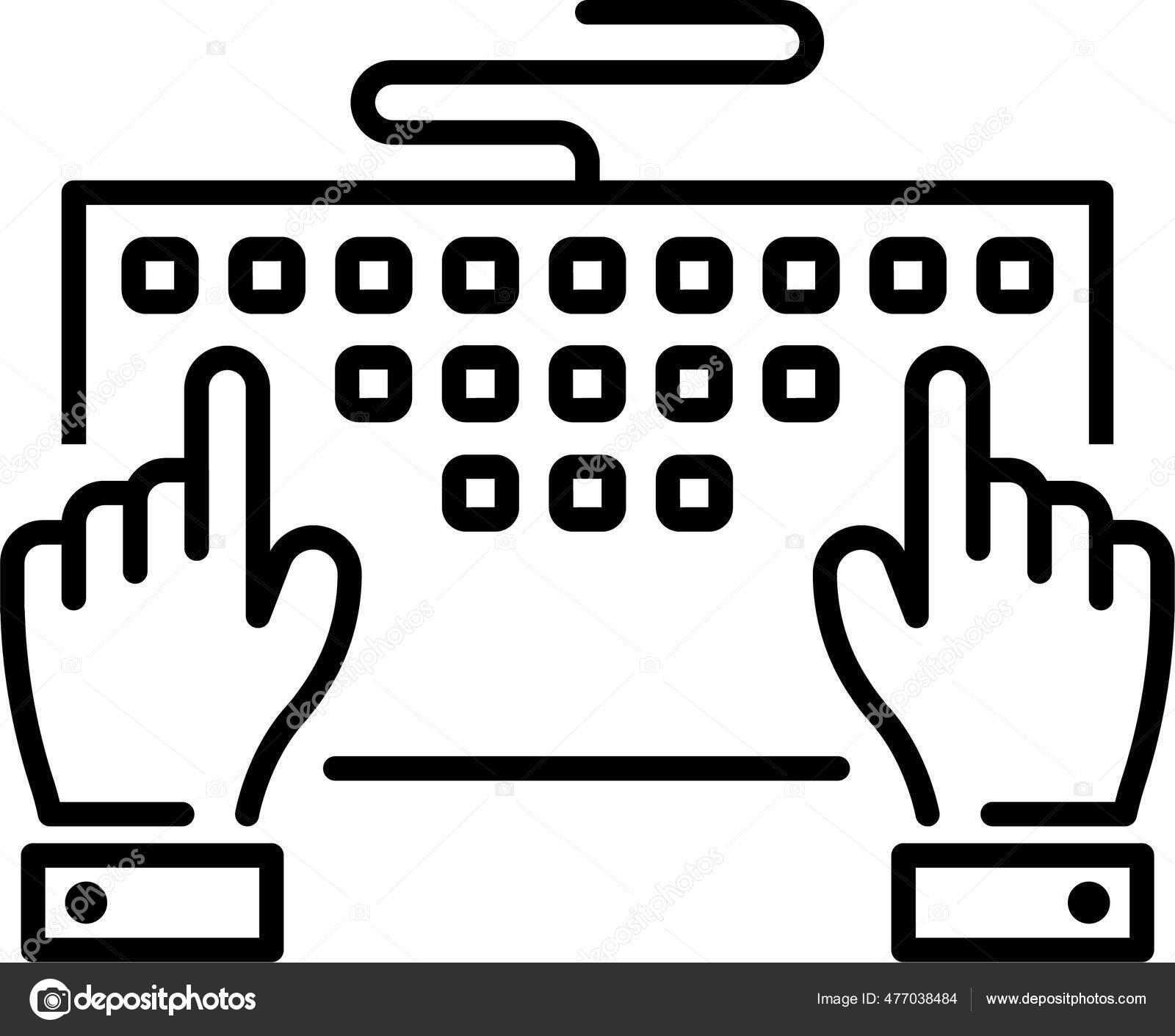 Typing Hands Icon