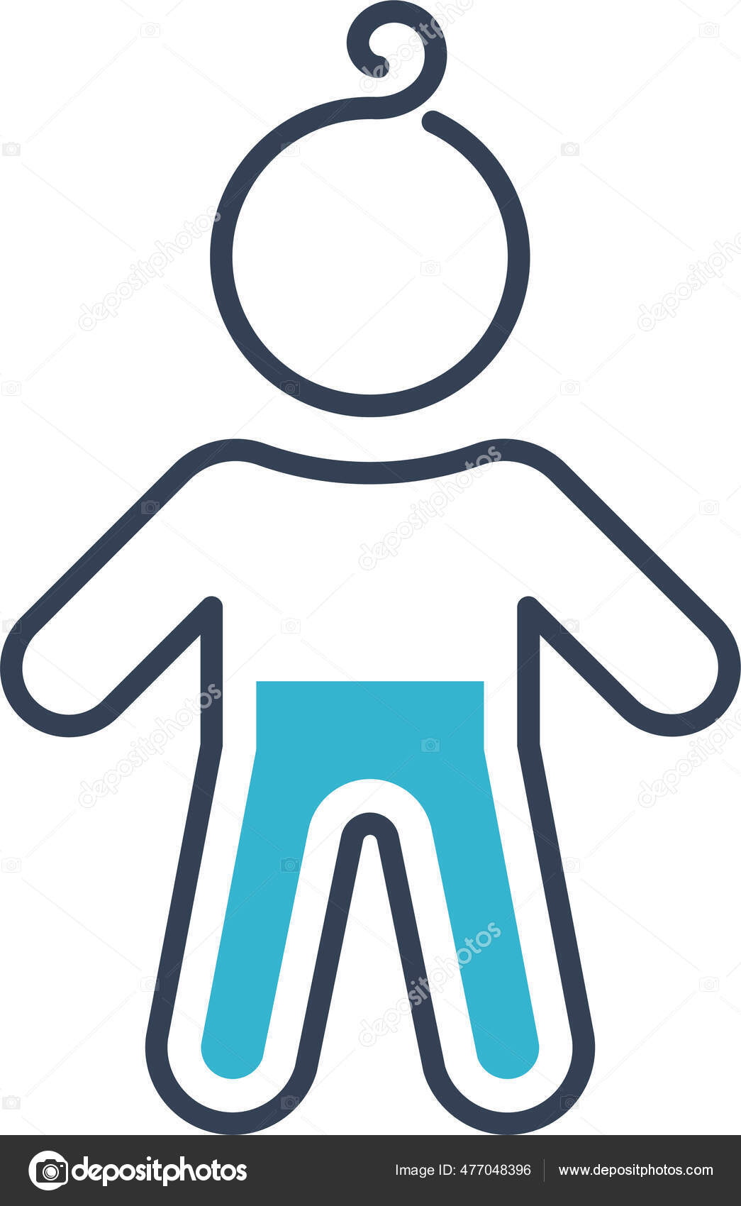 Kid Boy Child Icon Stock Vector Image by ©iconfinder #477048396
