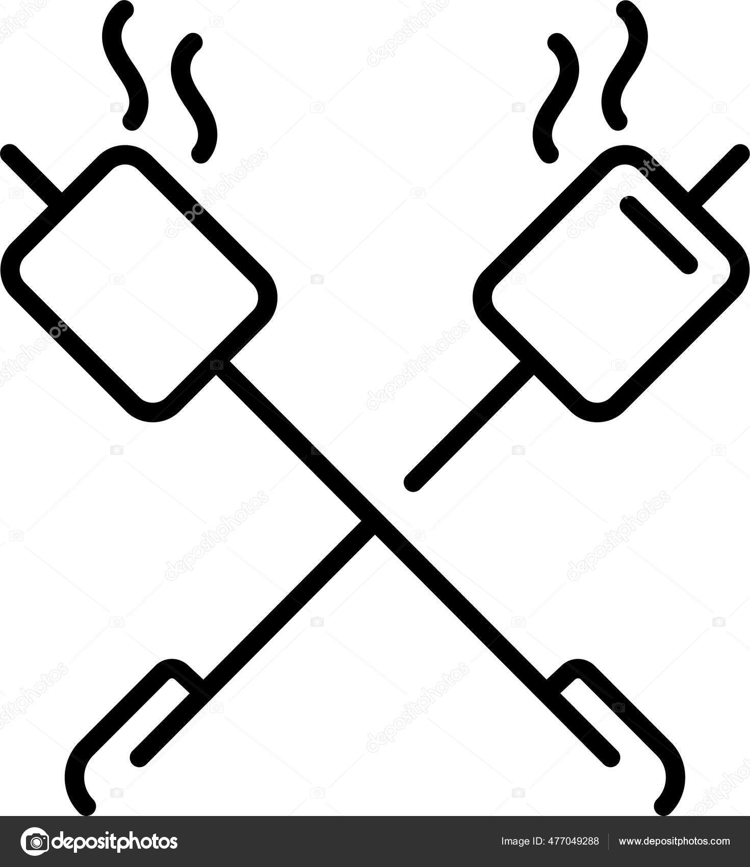 Camping Fire Food Icon Stock Vector by ©iconfinder 477049288