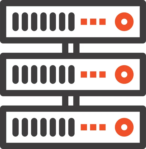 Backup Datacenter Server Icon Filled Outline Style Stock Vector by ...