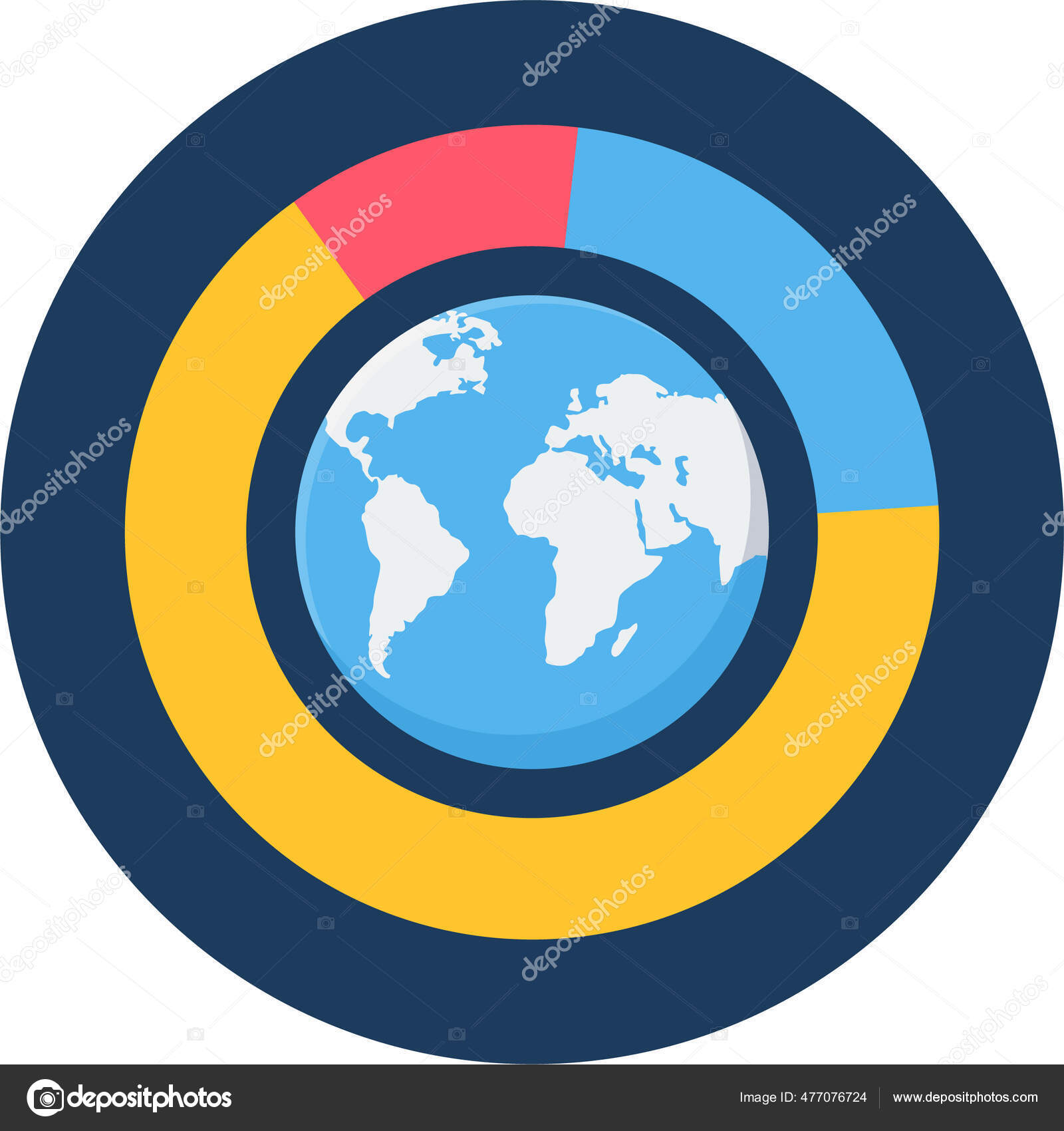 Global Connection Earth Icon Badge Style Stock Vector by ©iconfinder ...