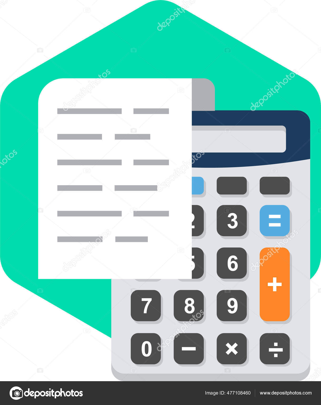 Account Calc Calculation Icon Flat Style Stock Vector by ©iconfinder ...