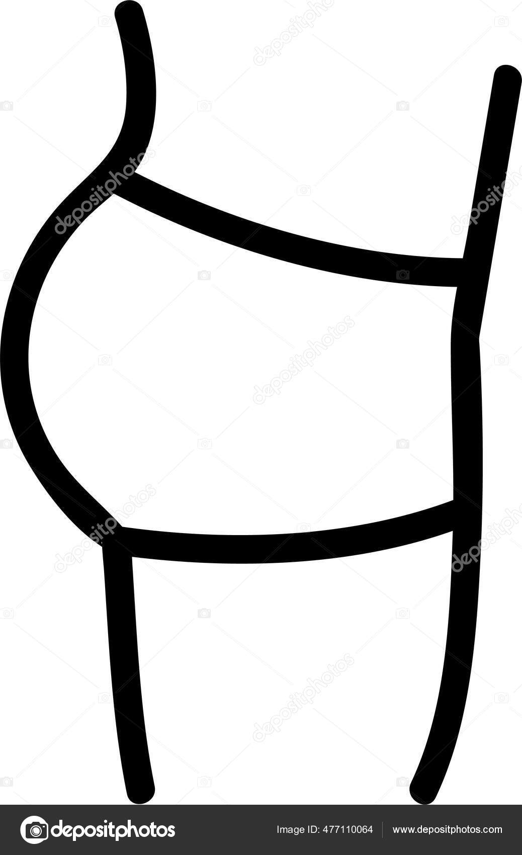 Ass Body Butt Icon Vector de stock por ©iconfinder 477110064